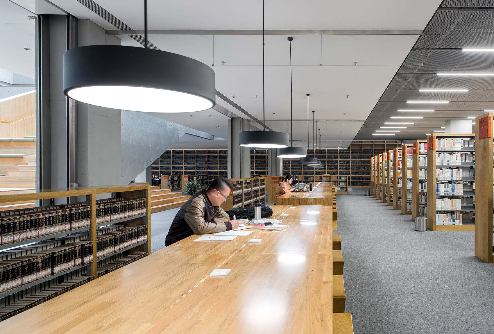 Interior Design of Yifu Library in Beijing University of Technology by ...