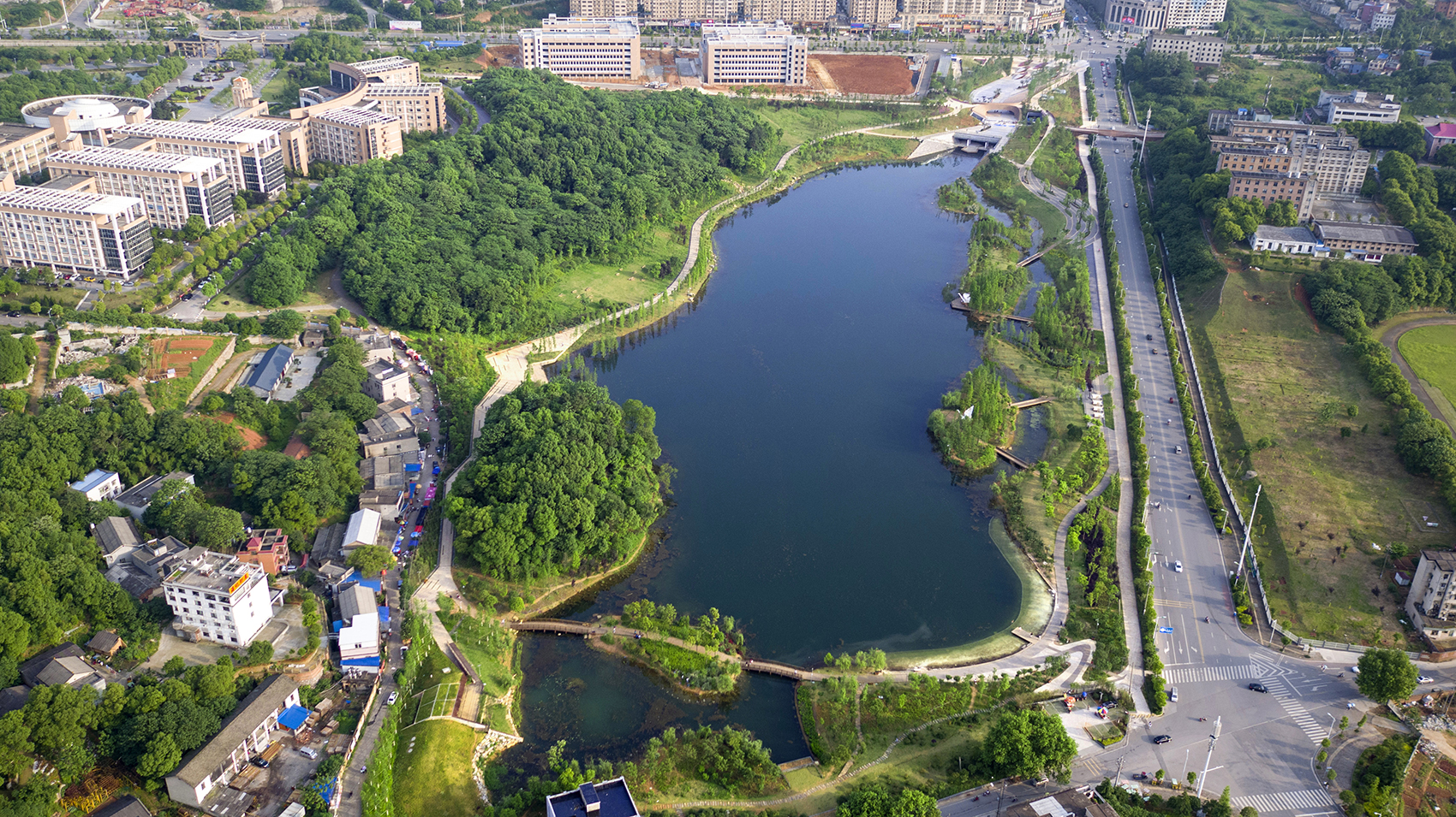 Hunan Xiangtan Muyu Lake Park landscape planning and design, China by ...
