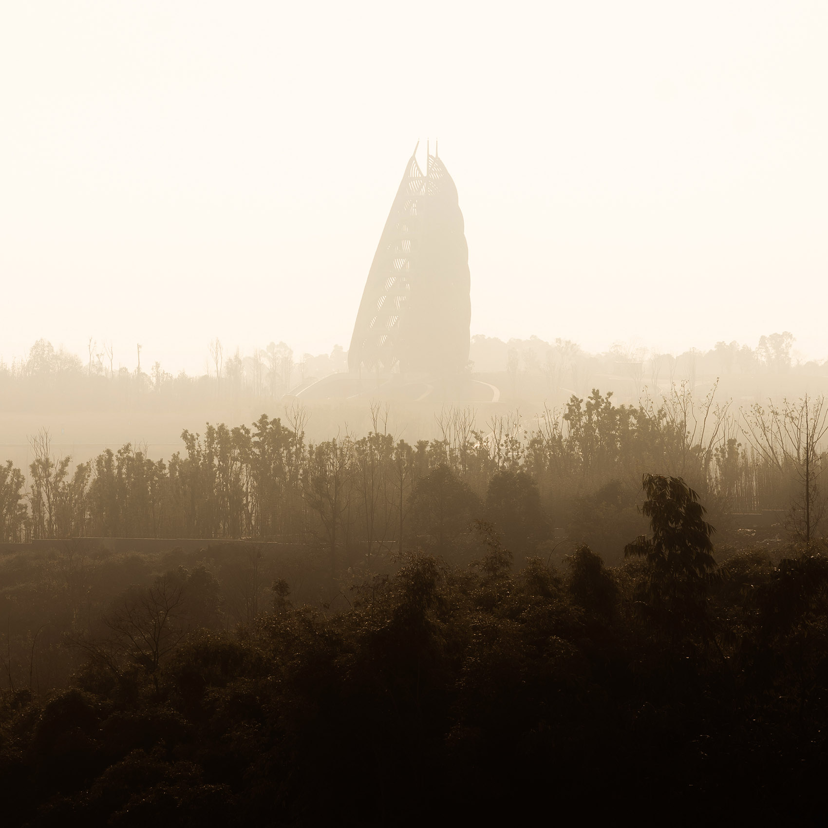 Panda Tower in Chengdu Research Base of Giant Panda Breeding, China by ...