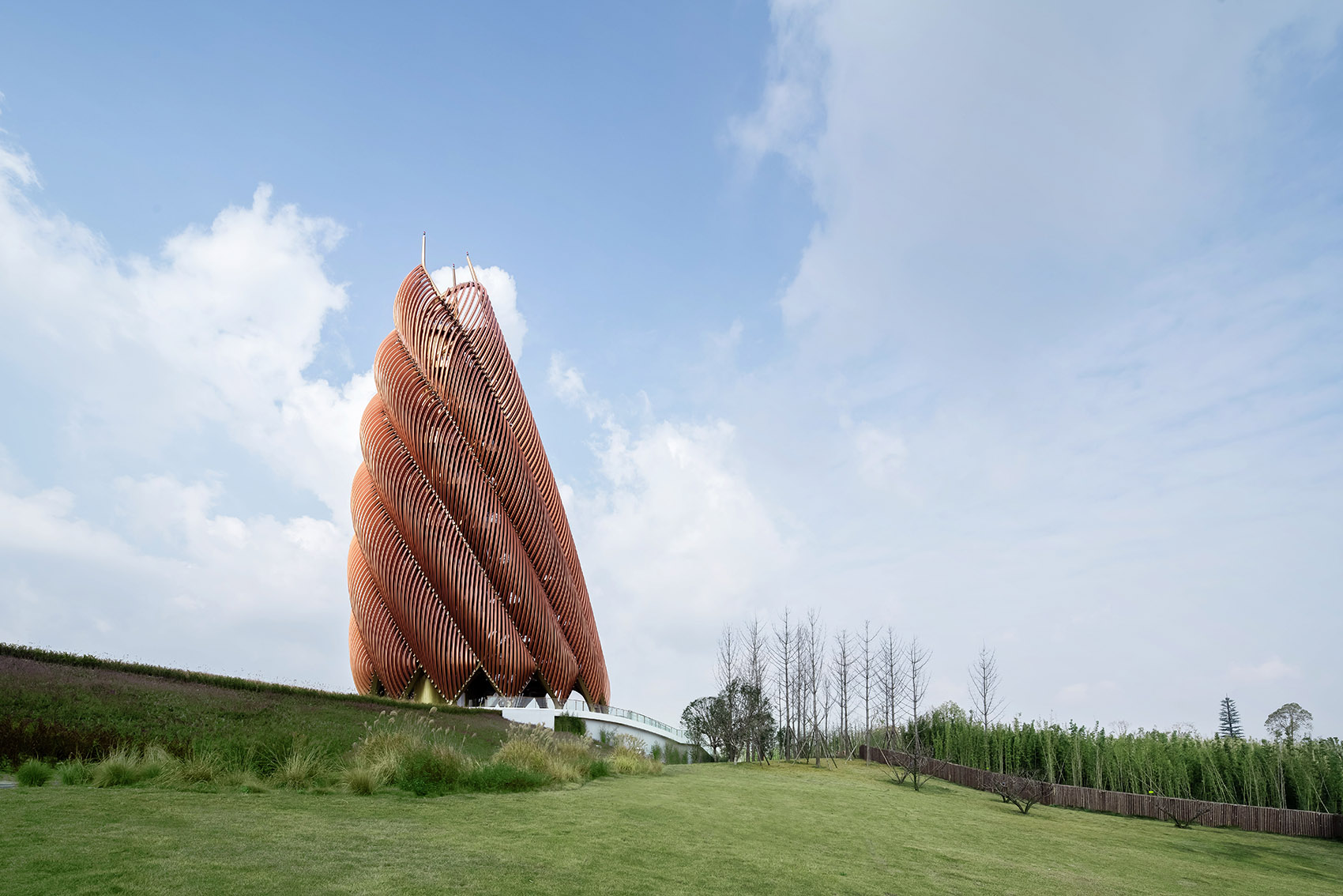 Panda Tower in Chengdu Research Base of Giant Panda Breeding, China by ...