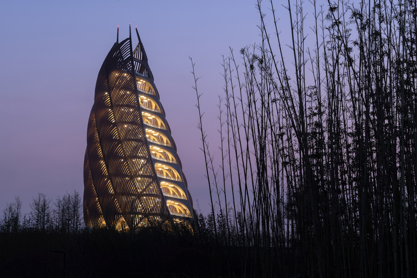 Panda Tower in Chengdu Research Base of Giant Panda Breeding, China by ...