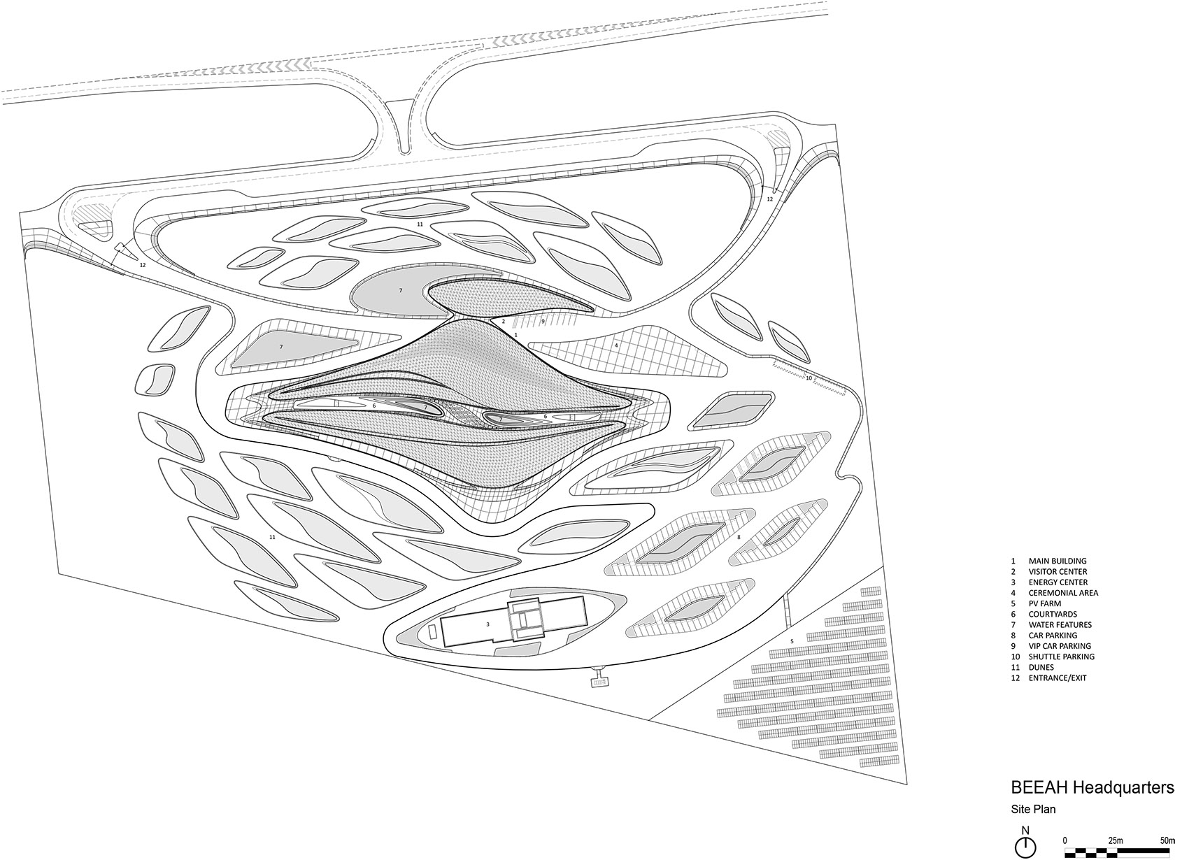 BEEAH Group’s new headquarters by Zaha Hadid Architects - 谷德设计网