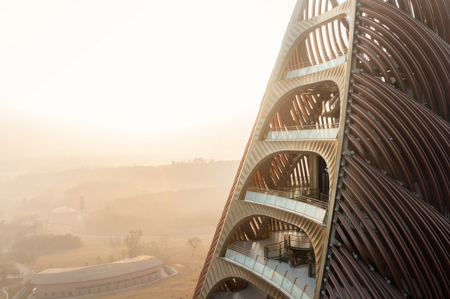 Panda Tower in Chengdu Research Base of Giant Panda Breeding, China by ...