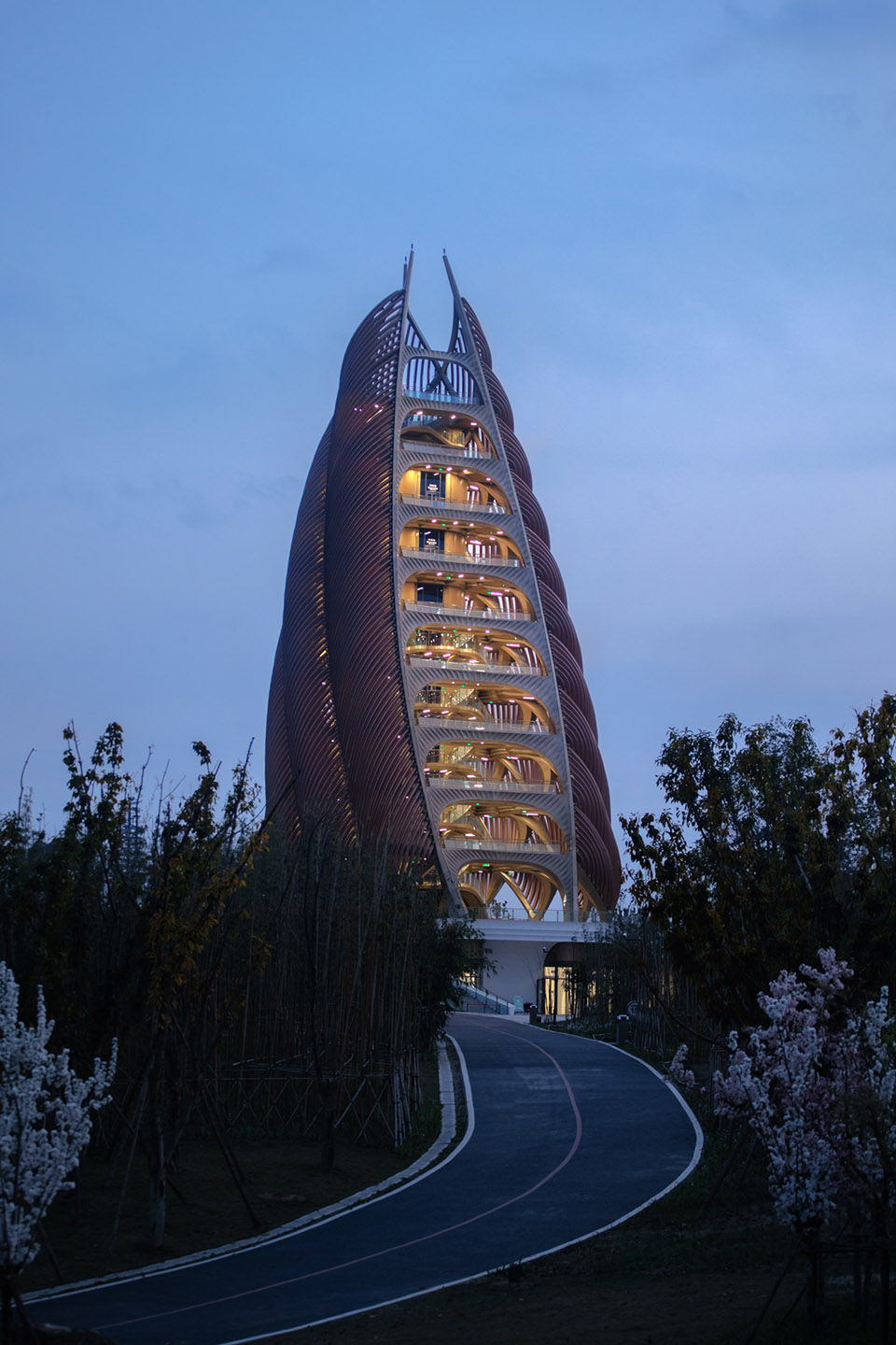Panda Tower in Chengdu Research Base of Giant Panda Breeding, China by ...