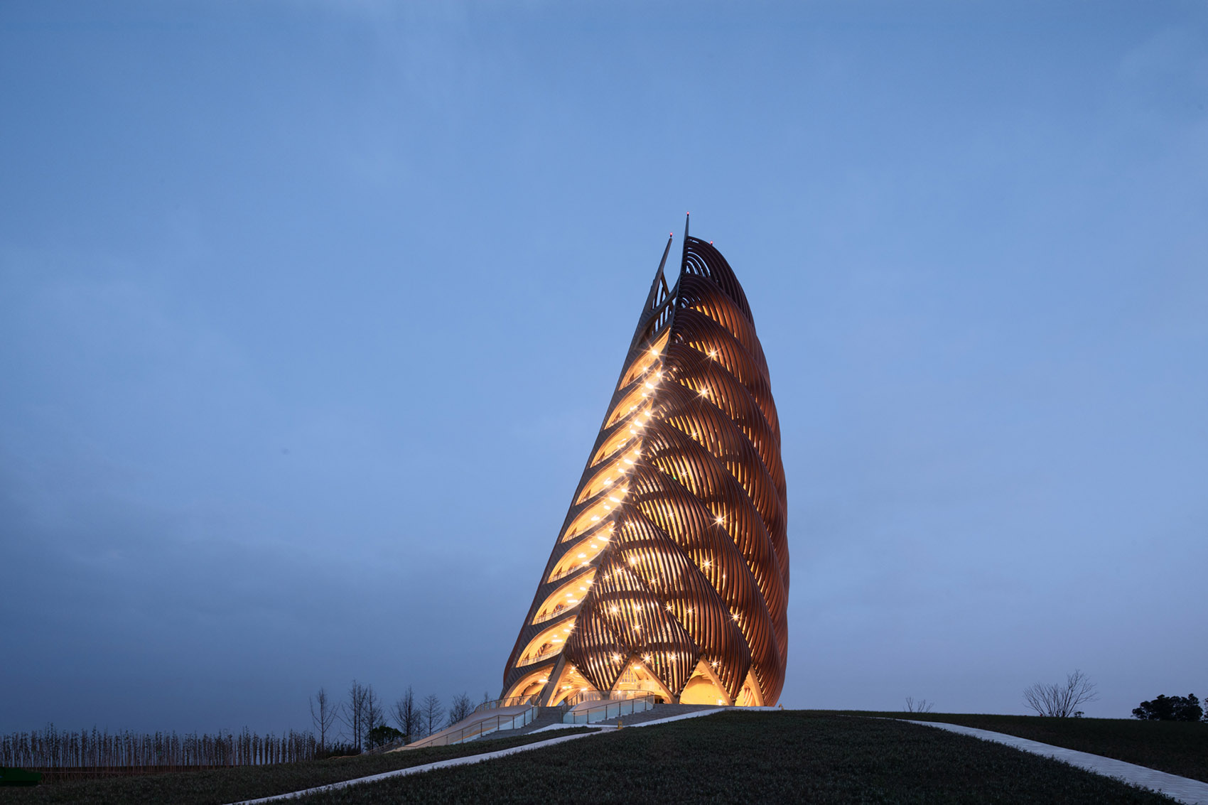 Panda Tower in Chengdu Research Base of Giant Panda Breeding, China by ...