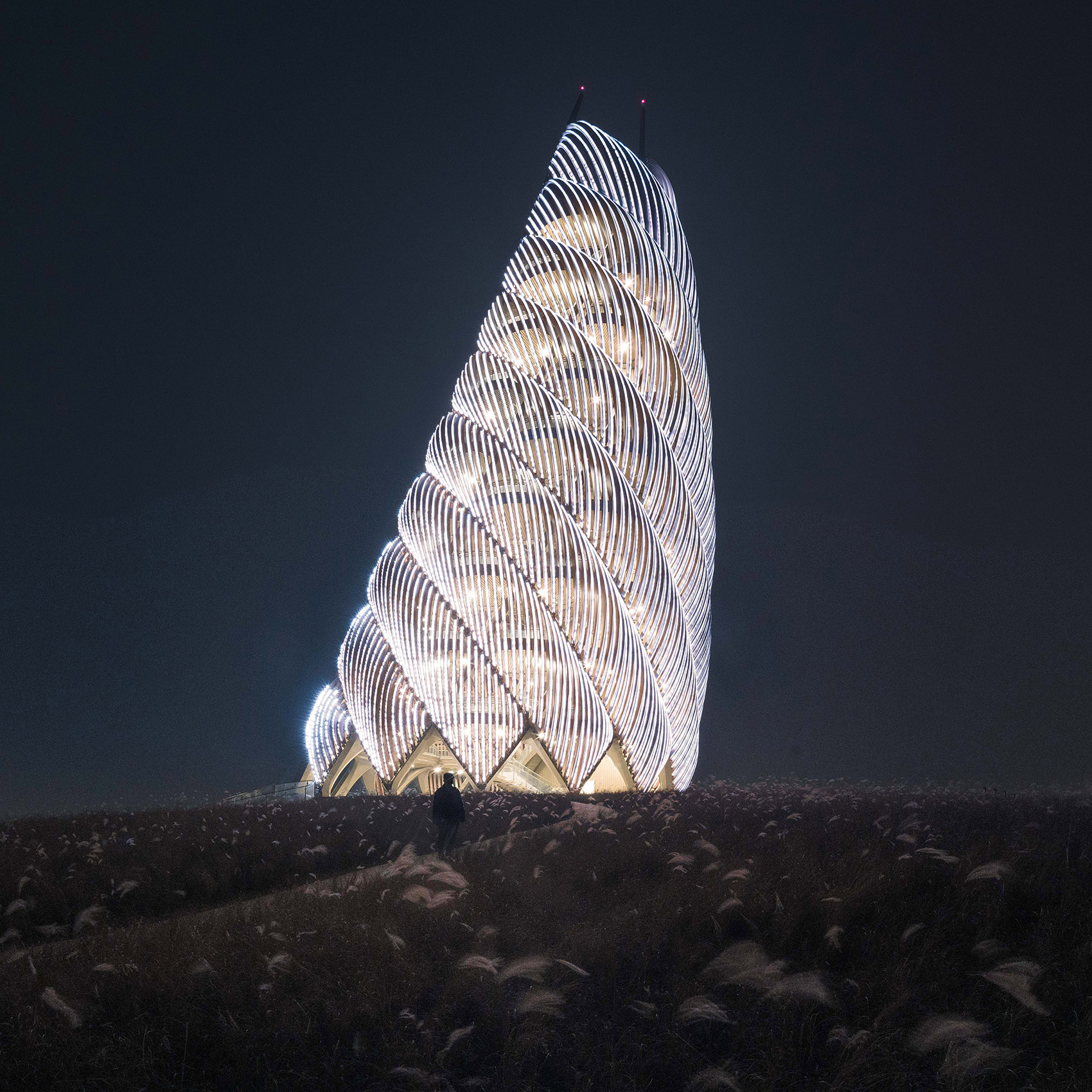 Panda Tower in Chengdu Research Base of Giant Panda Breeding, China by ...