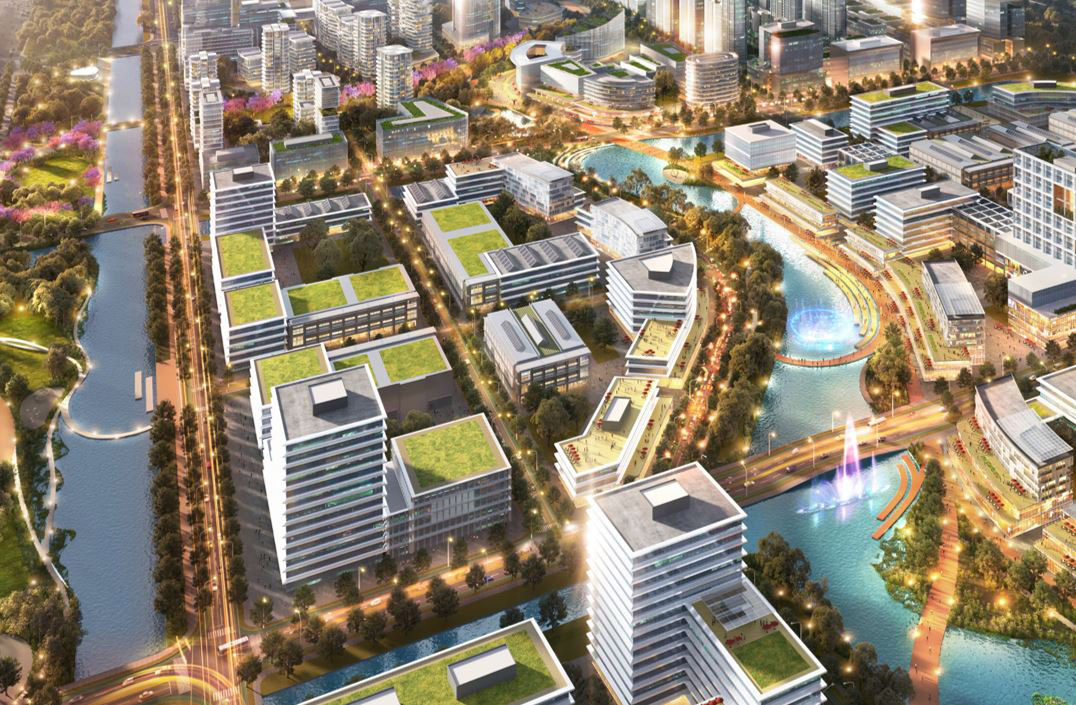 SOM created a “Future City”in Fengxian, Shanghai - 谷德设计网