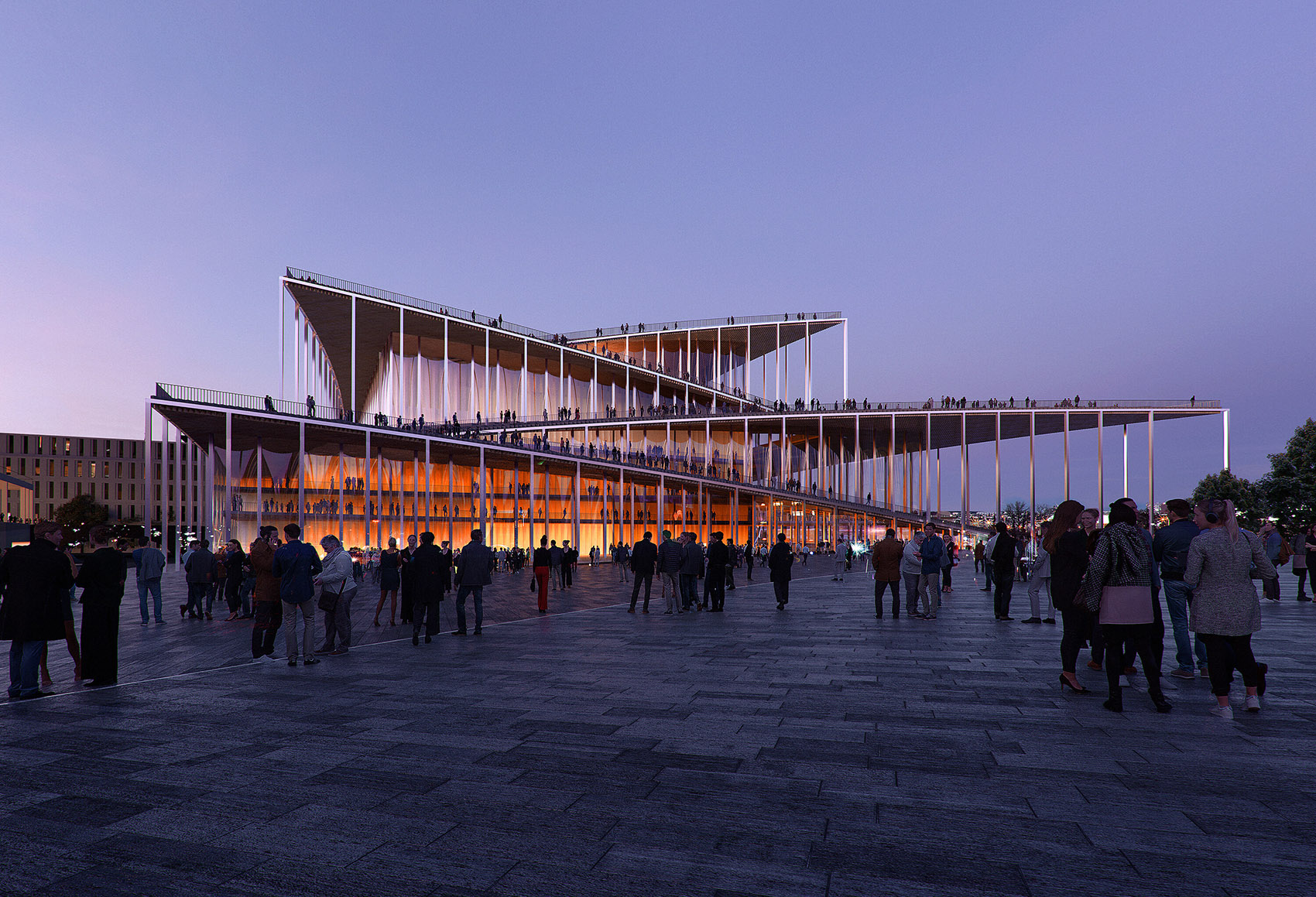 BIG won the competition for the Prague’s Vltava Philharmonic Hall - 谷德设计网