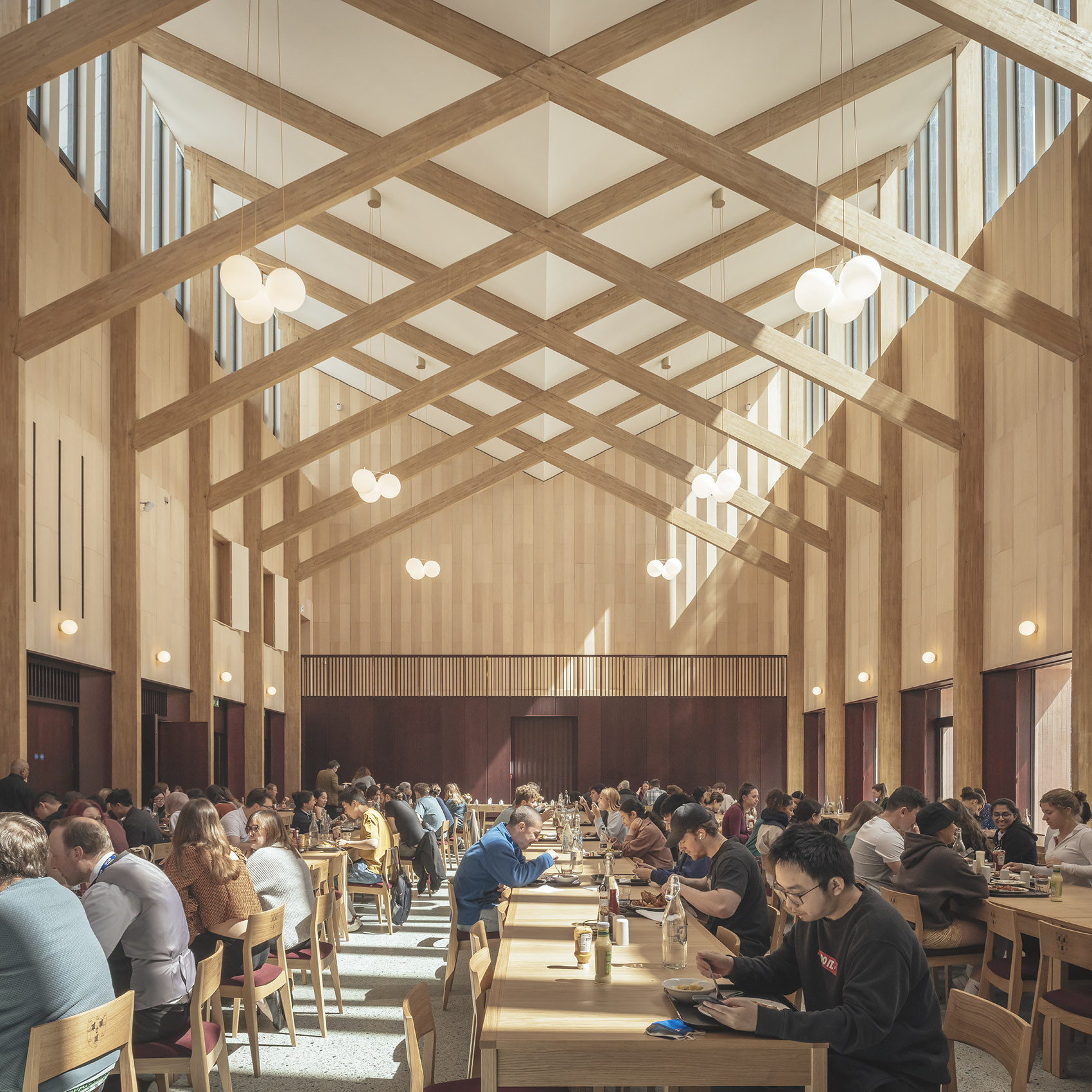Homerton College Dining Hall, University of Cambridge by Feilden Fowles ...