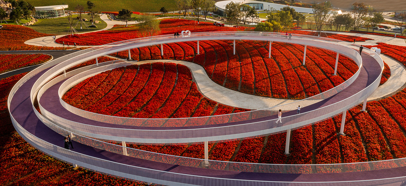 Meihekou Romantic Flower Sea Park, Jilin, China by MILAND DESIGN - 谷德设计网