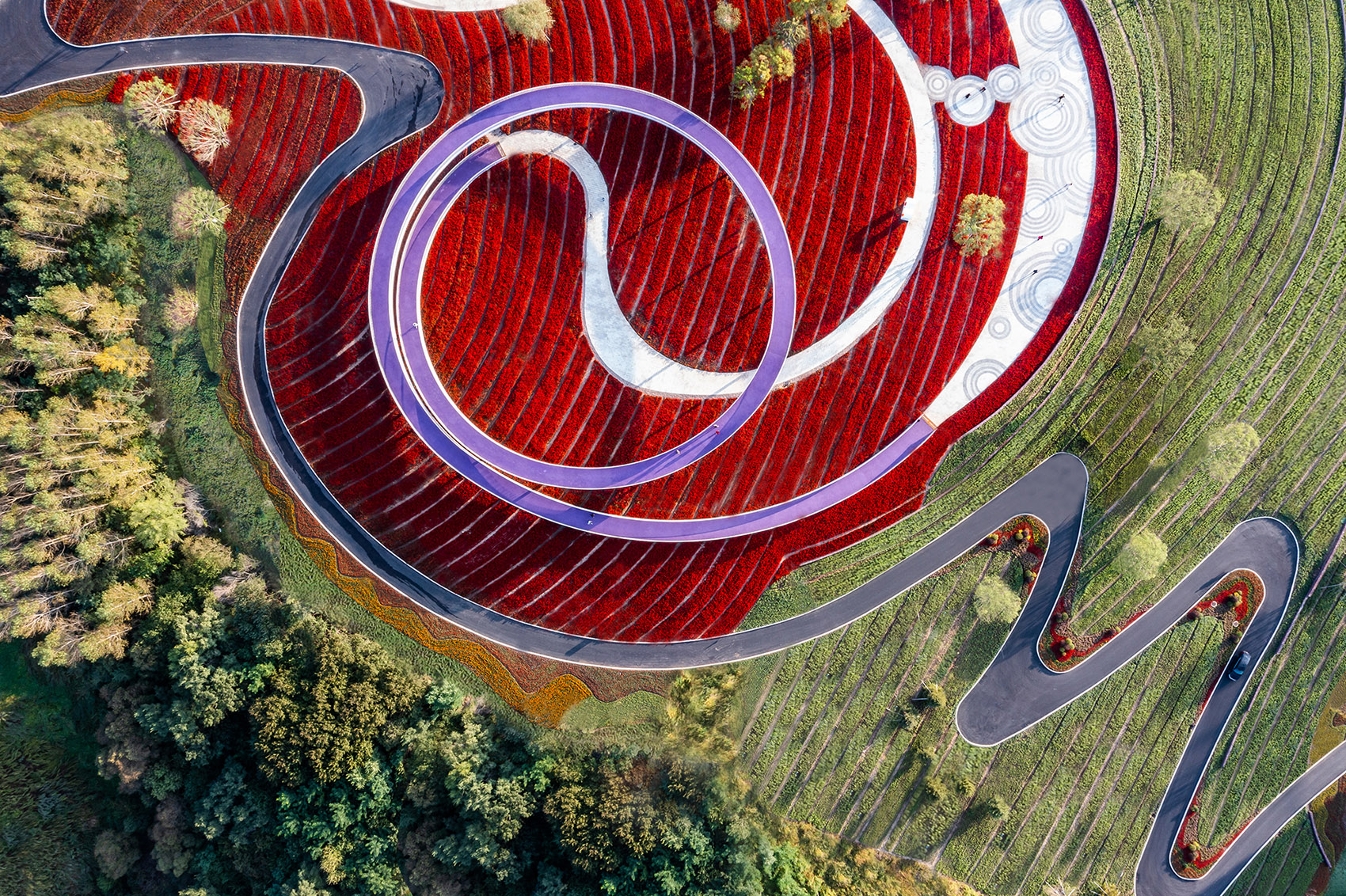 Meihekou Romantic Flower Sea Park, Jilin, China by MILAND DESIGN - 谷德设计网
