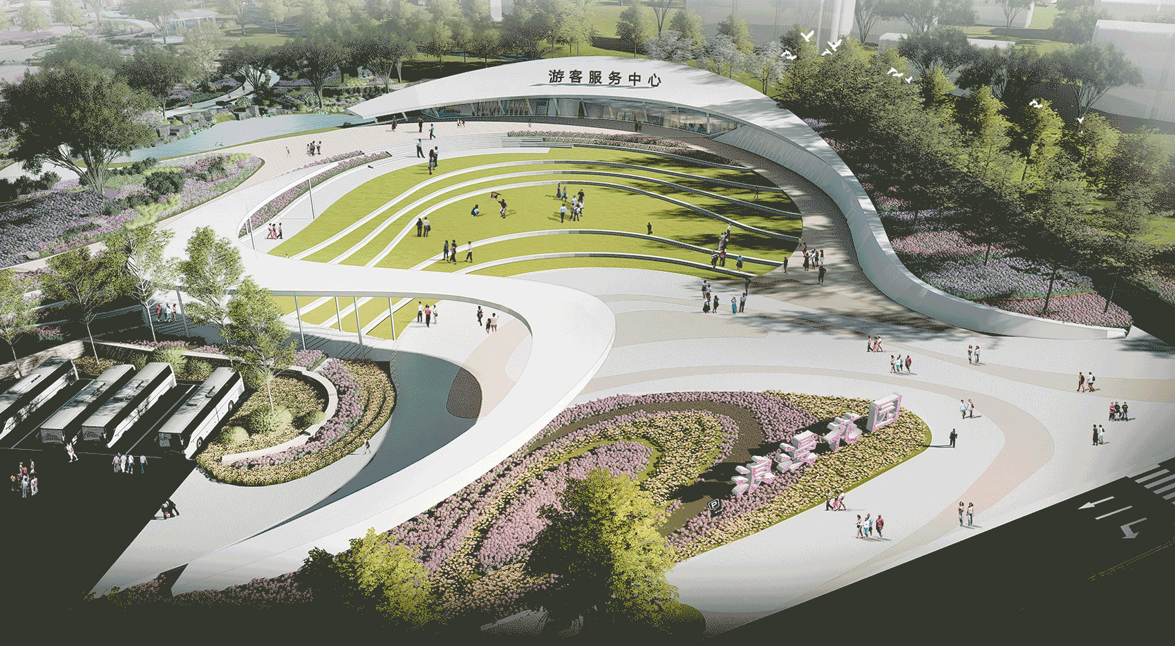 Meihekou Romantic Flower Sea Park, Jilin, China by MILAND DESIGN - 谷德设计网