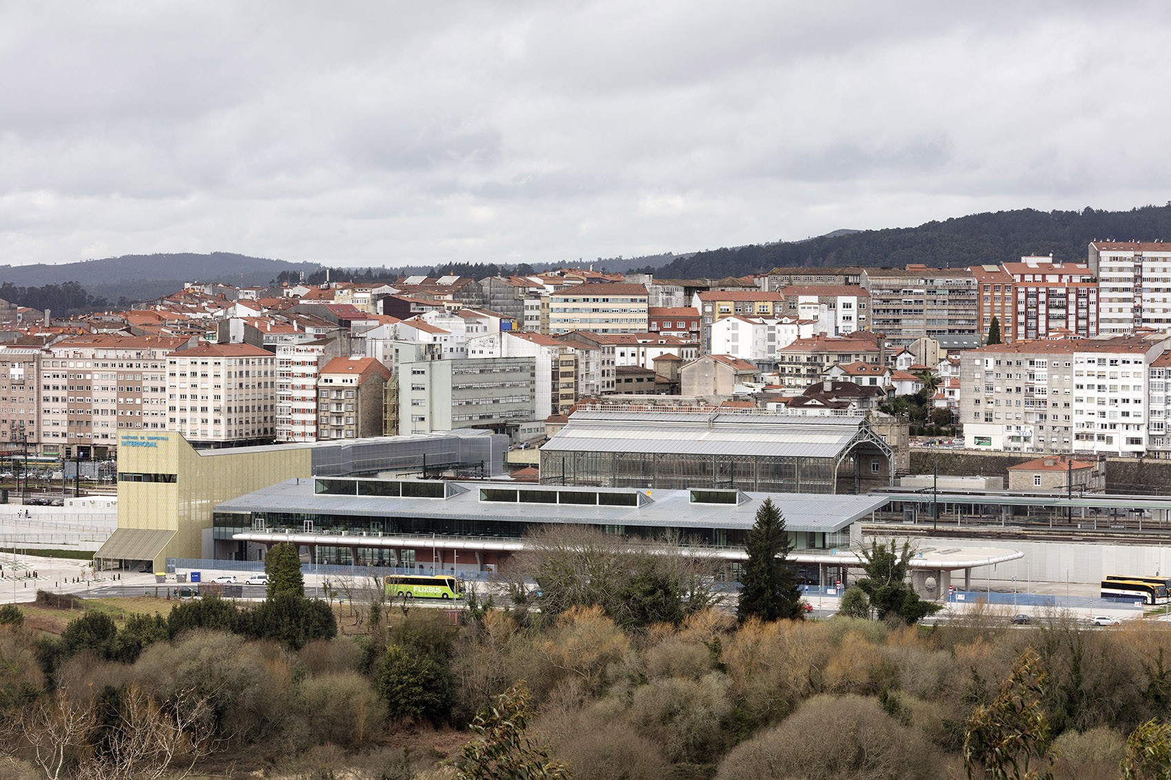 Bus Station integrated in the Santiago de Compostela Intermodal Station ...