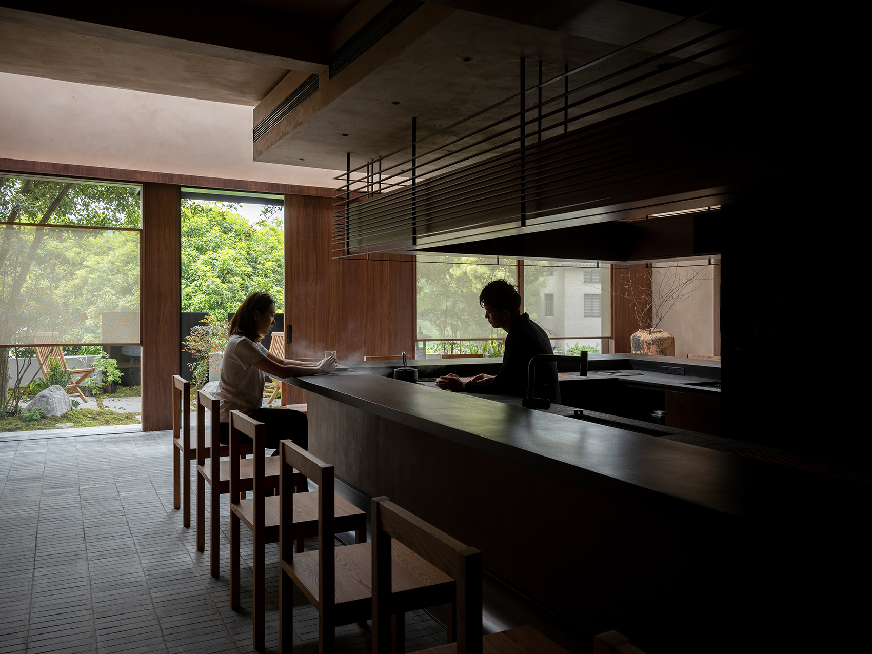 Cumo Tea house, China by Hangzhou mountain soil Interior Design Co ...