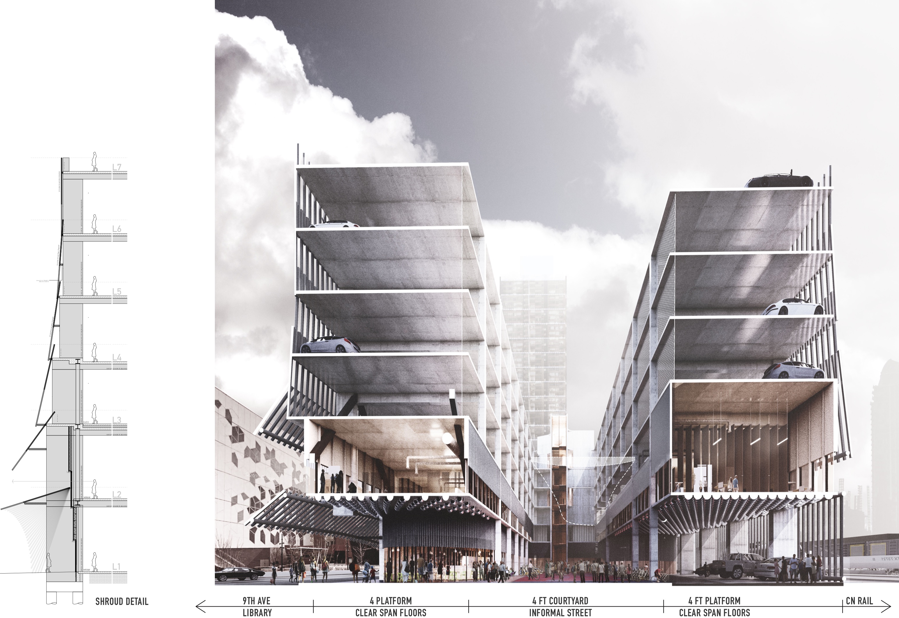 9th Avenue Parkade + Innovation Centre by 5468796 Architecture and ...