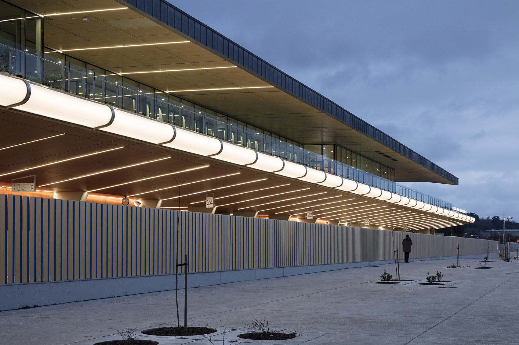 Bus Station integrated in the Santiago de Compostela Intermodal Station ...