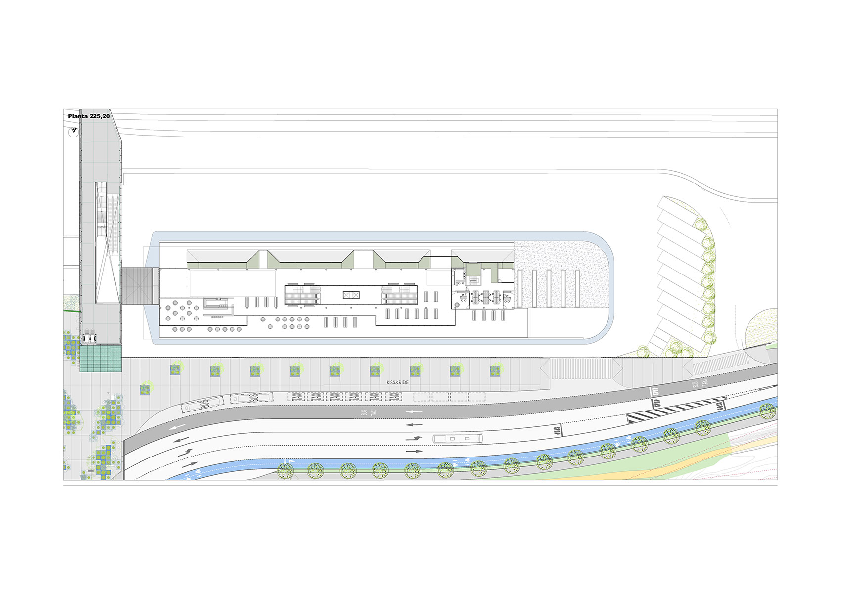 Bus Station integrated in the Santiago de Compostela Intermodal Station ...