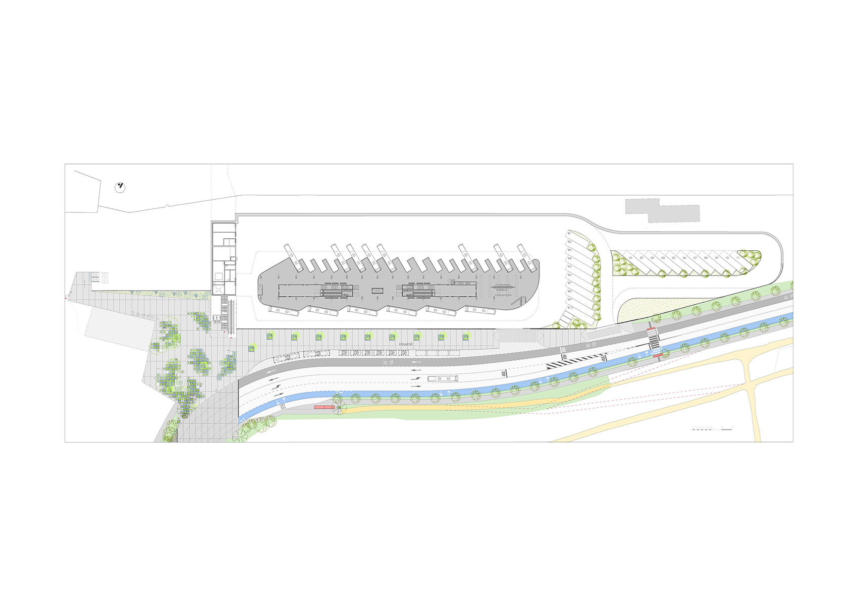 Bus Station integrated in the Santiago de Compostela Intermodal Station ...