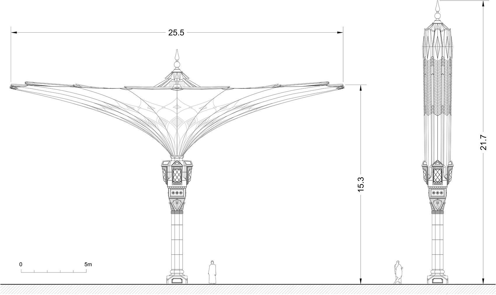 Madinah Piazza Shading Project by SL Rasch - 谷德设计网
