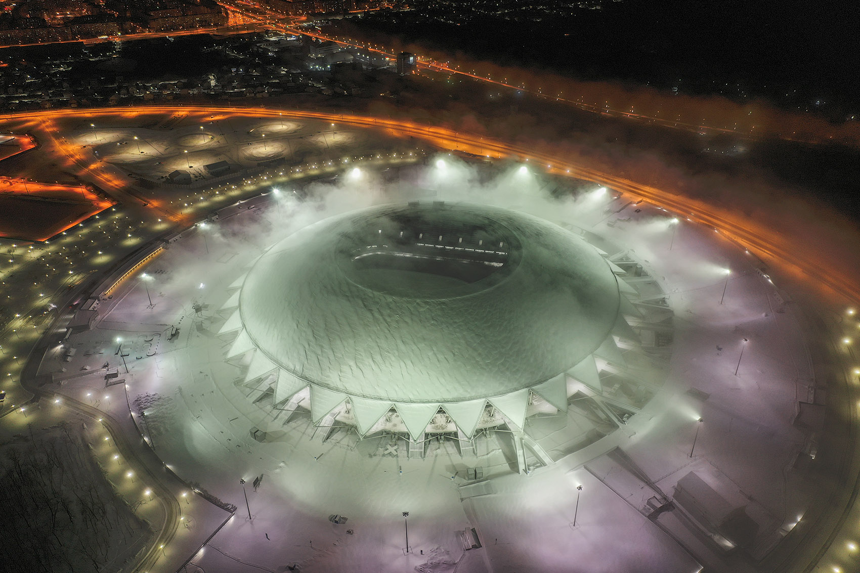 Football Stadium Samara-Arena by PI ARENA - 谷德设计网