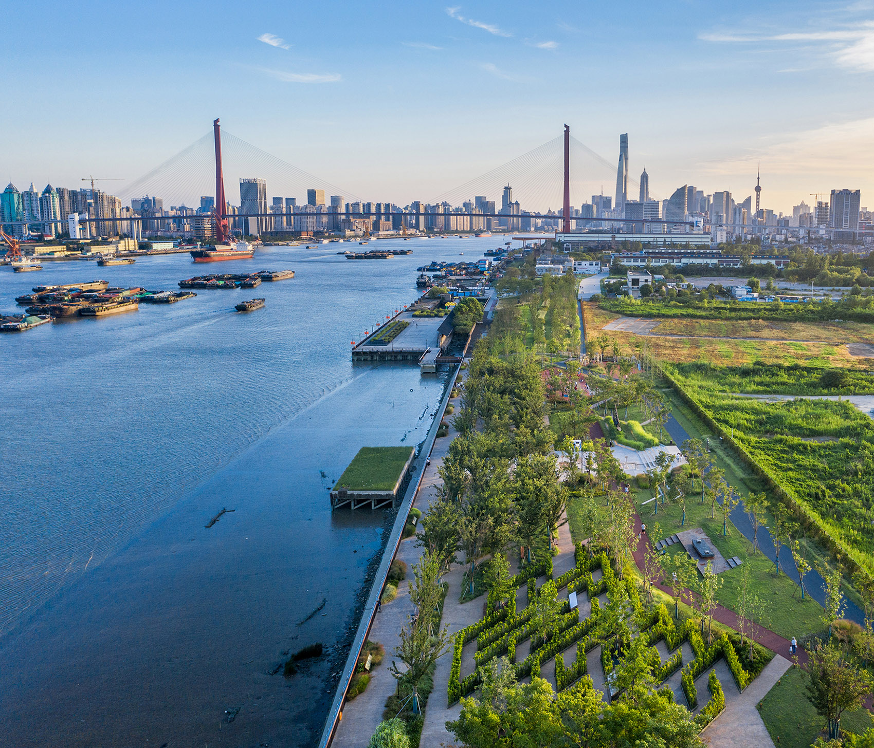 Yangpu Riverside public space (Shanghai No.12 cotton mill) by da ...