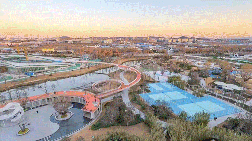 Zibo High-tech District Cultural & Sports Park, China by GVL Design ...