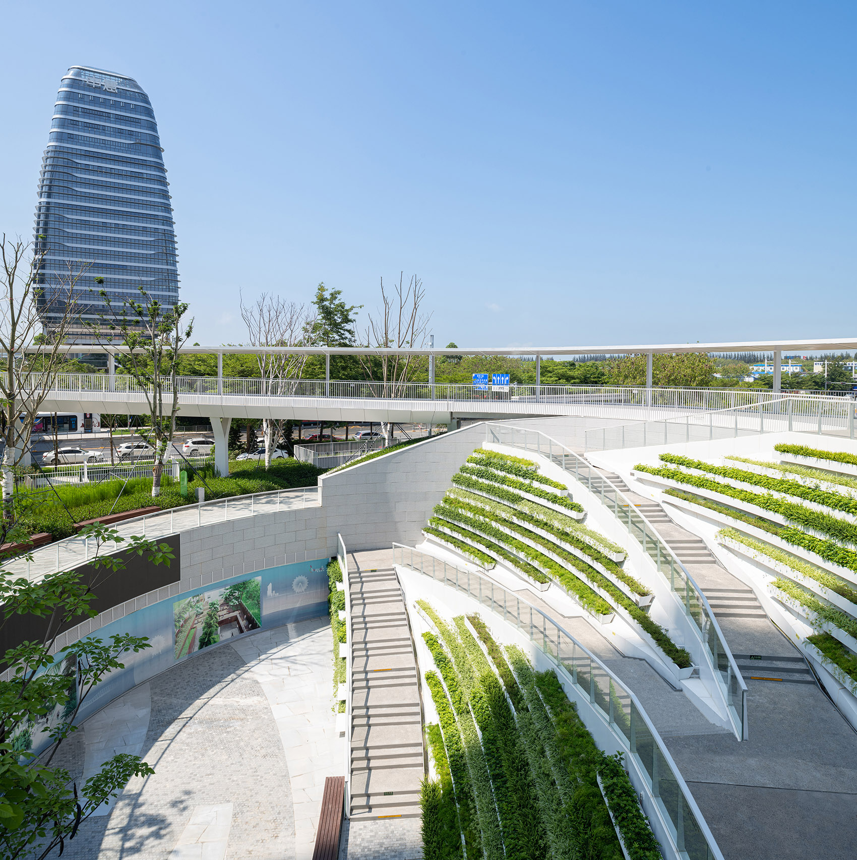 The Baywalk, a multilayered urban green corridor, the new landmark ...