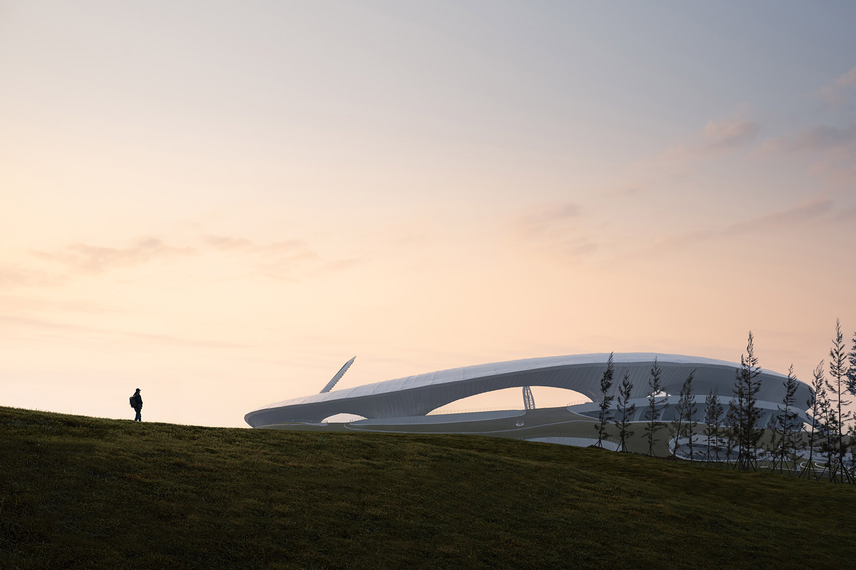 MAD Architects Completes the World’s Largest Earth-sheltered Stadium ...