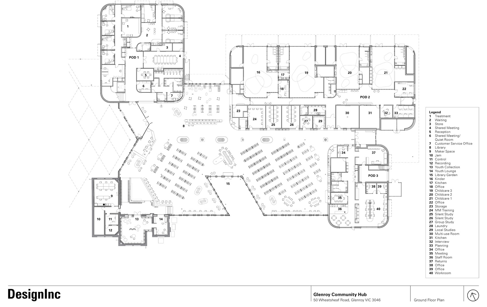 Glenroy Community Hub by DesignInc - 谷德设计网