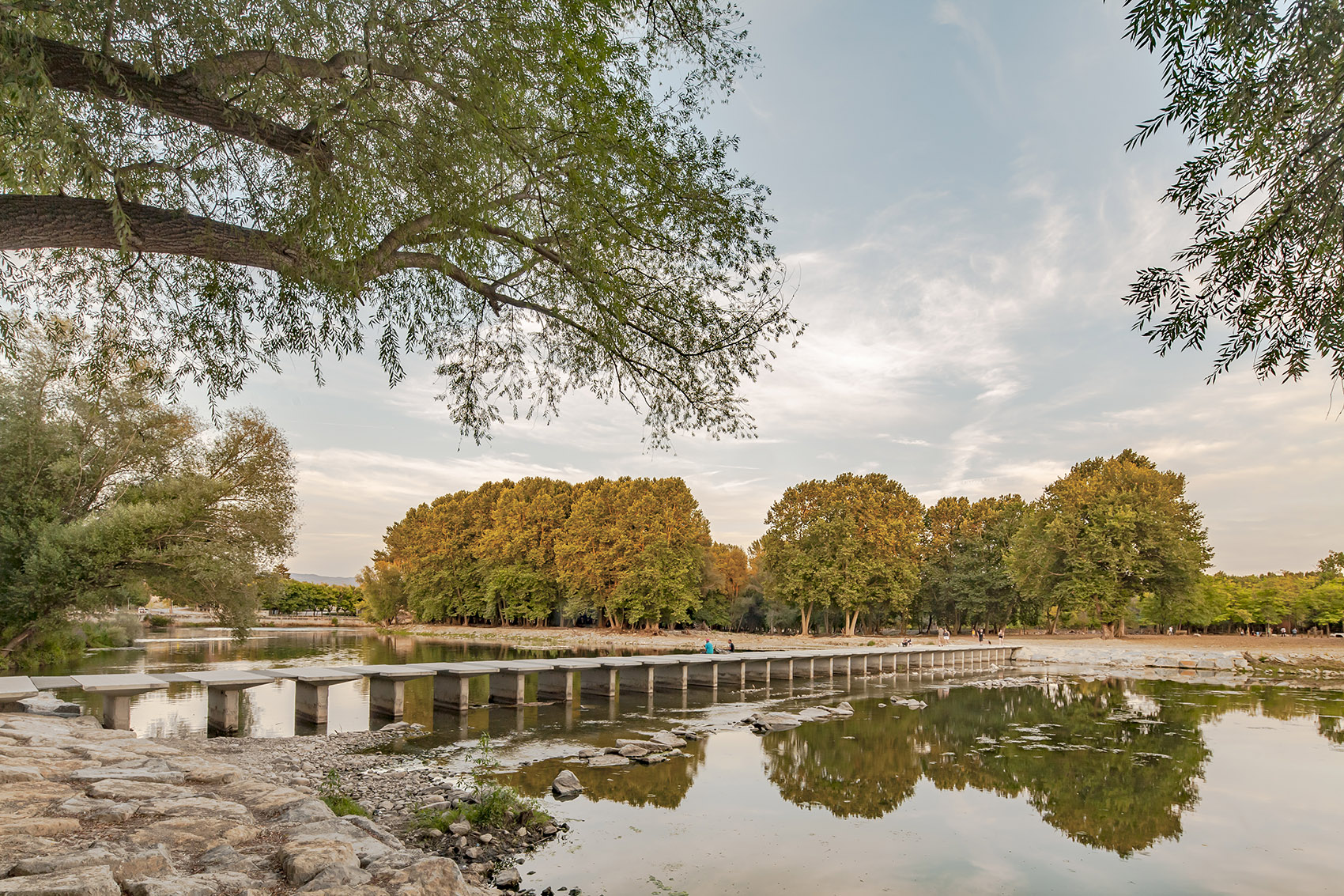 Passallis: Floodable Bridge for Pedestrians over the river Ter in ...