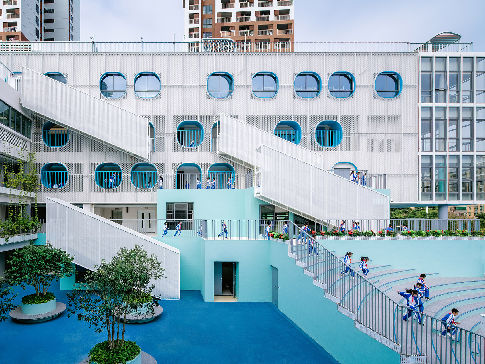 Learning Terraces: Fuqiang Elementary School, Shenzhen, China by People ...