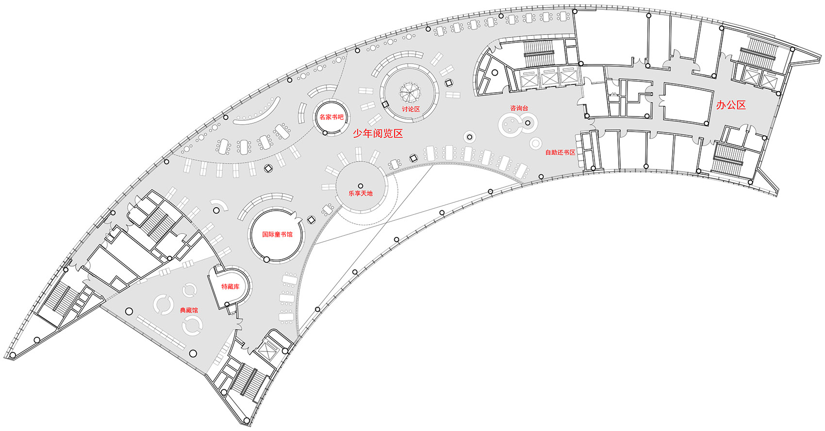 New library construction project of Shanghai Children’s Library, China ...