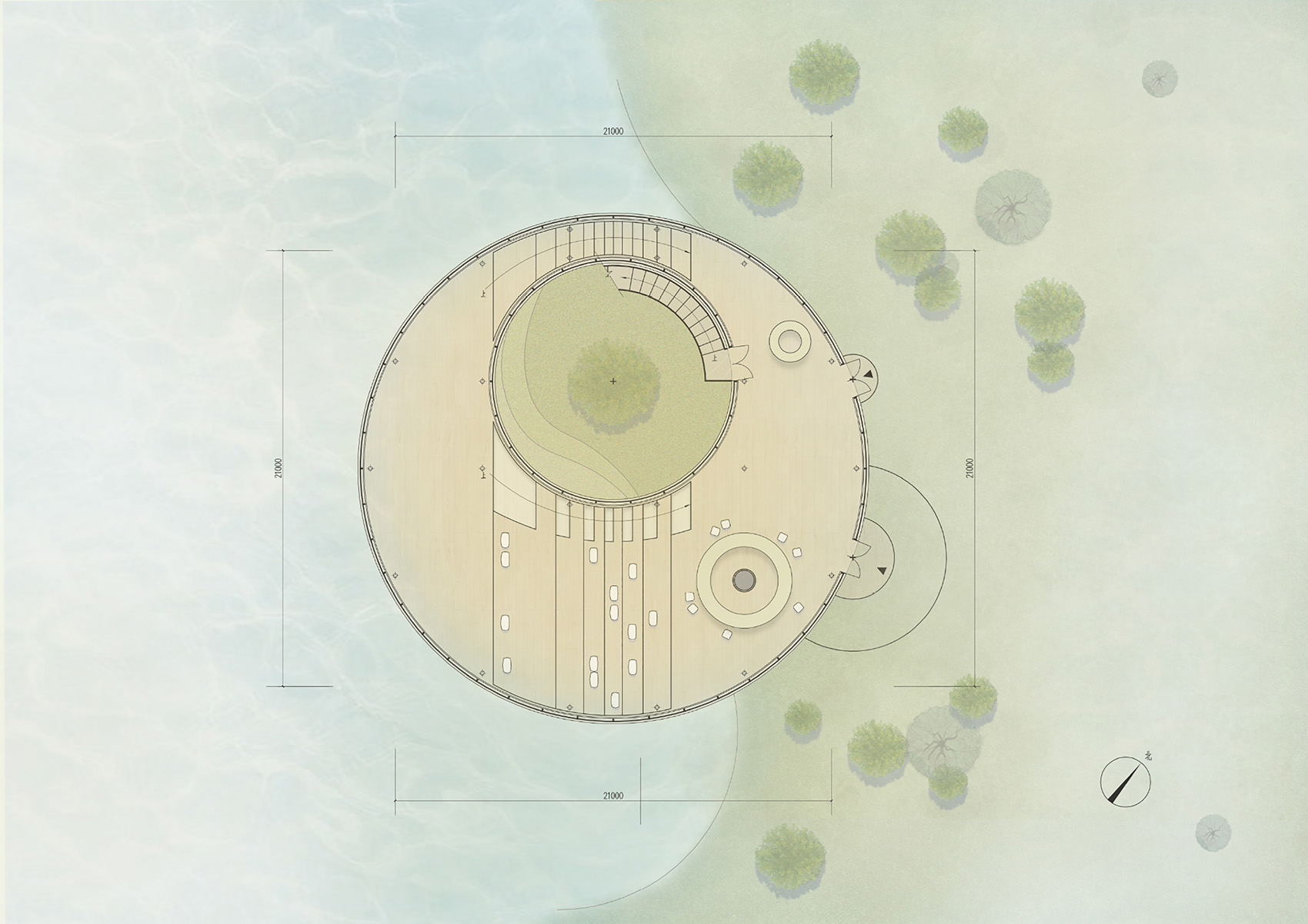 Lakeside Theatre, China by Hexia Architects & MADAM - 谷德设计网