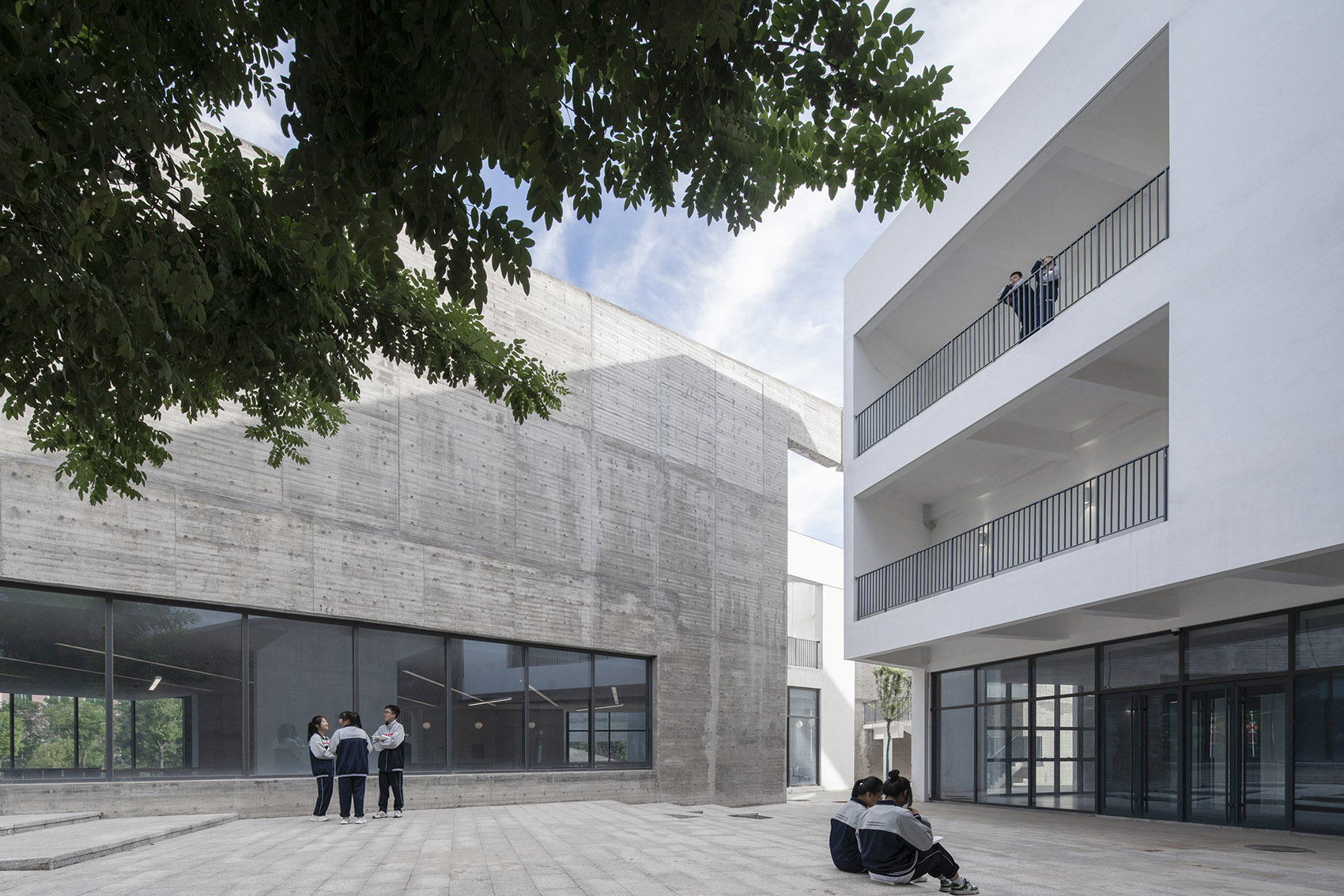 Tuyi Building of Youlan Middle School, Shanxi, China by WAU Design - 谷德设计网