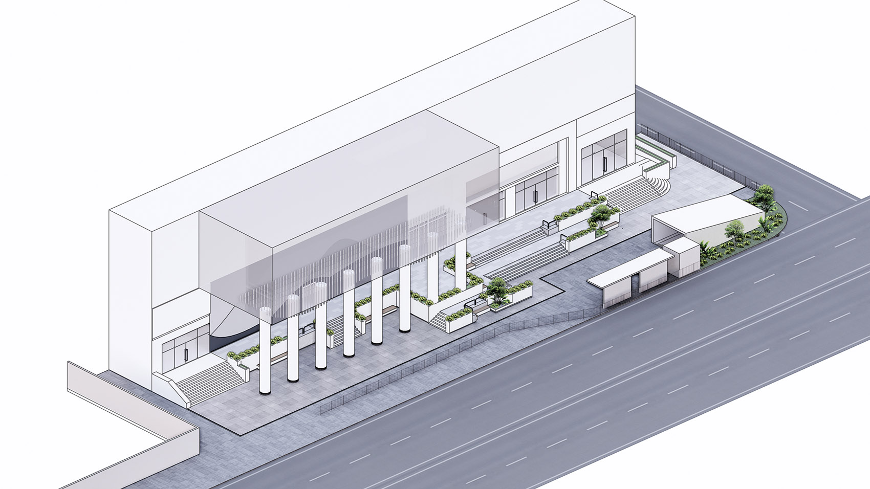 Hangzhou Jinhe Building Facade and Landscape Renewal by BE DESIGN - 谷德设计网