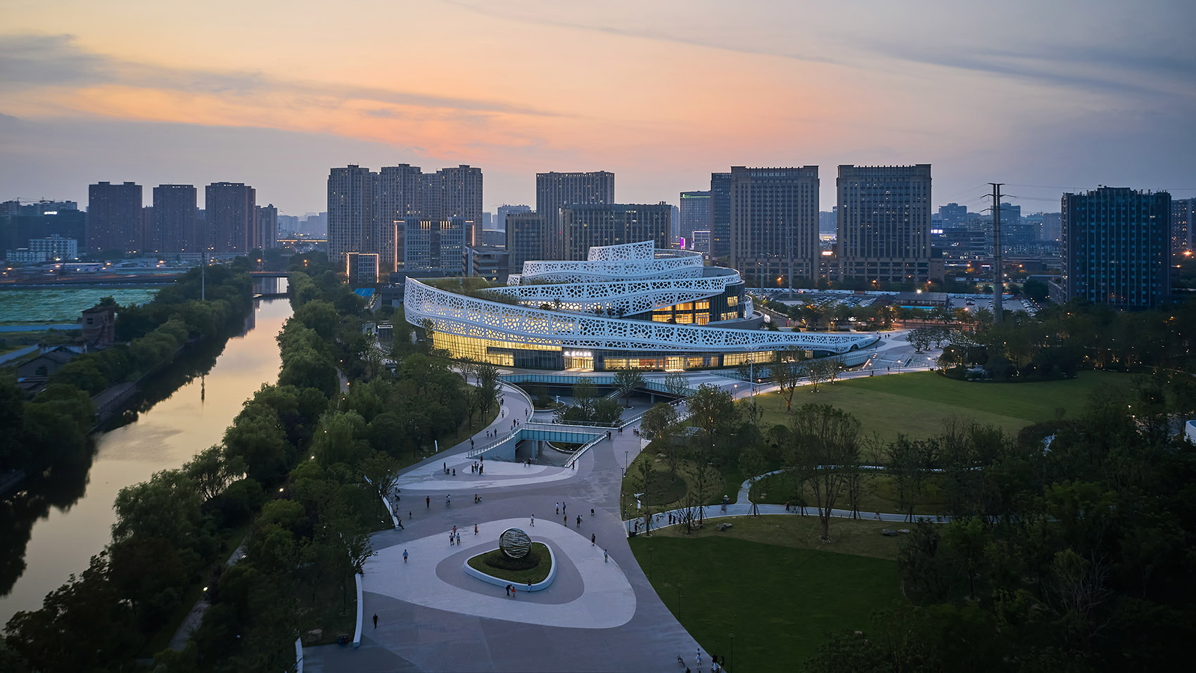 Hangzhou Canal Central Park (Phase II), China by ZHEJIANG PROVINCE ...