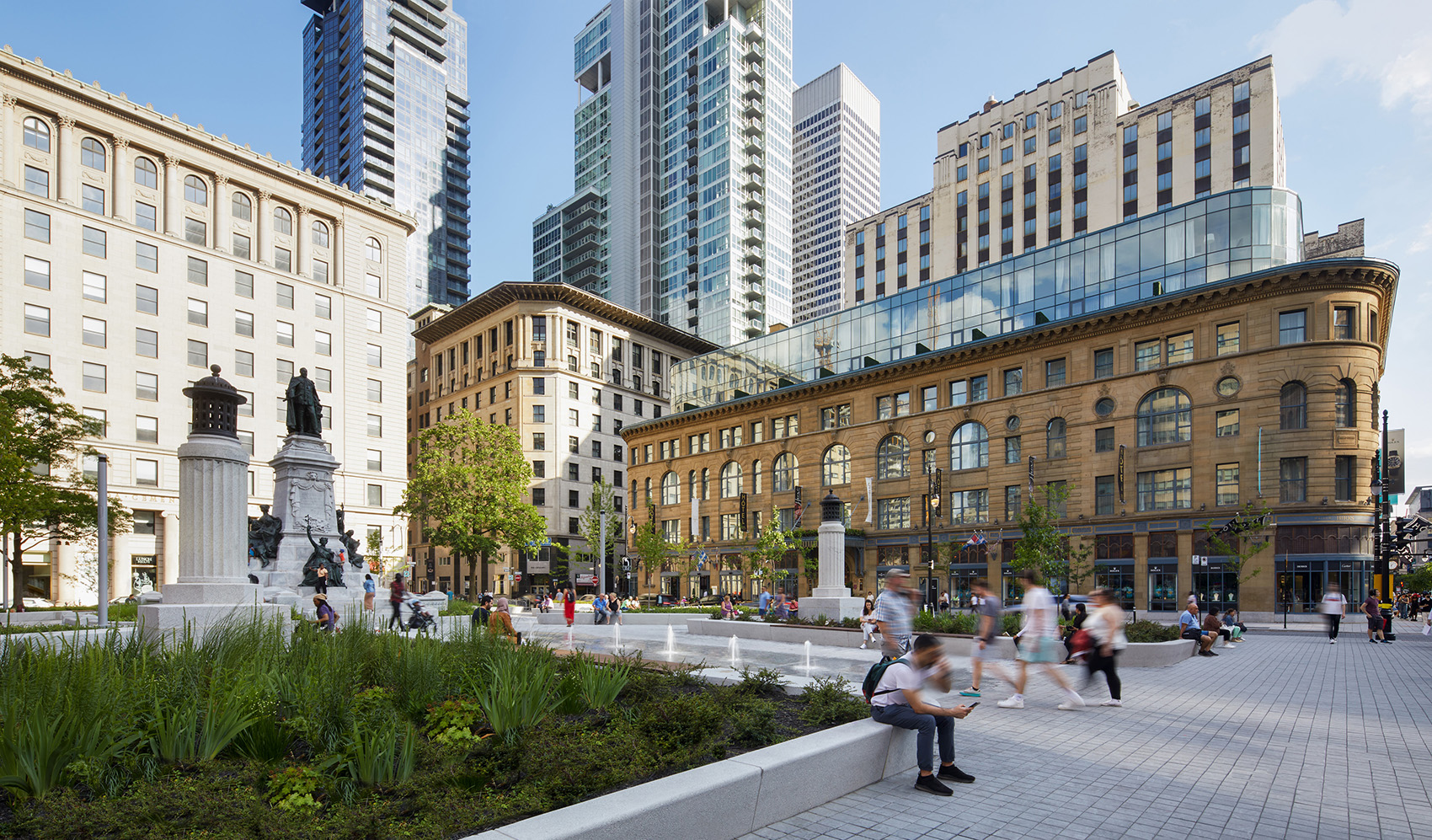 Sainte-Catherine St. West Transformation by Provencher_Roy - 谷德设计网