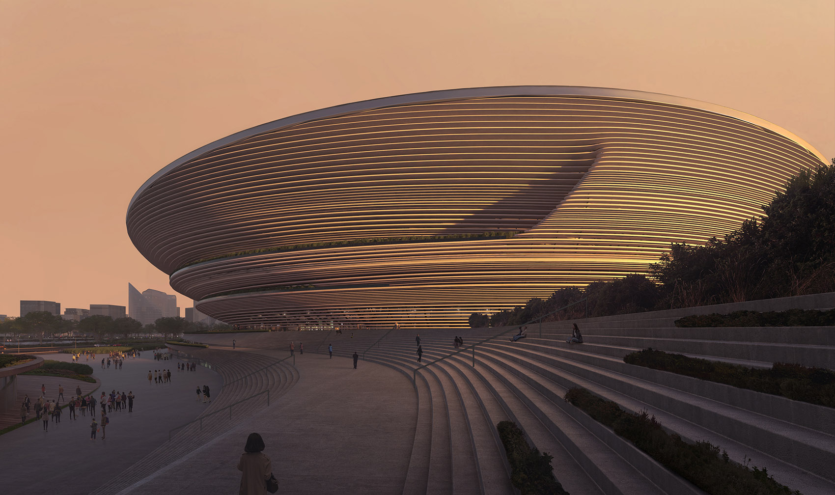 Zaha Hadid Architects to build Hangzhou International Sports Centre - 谷德设计网