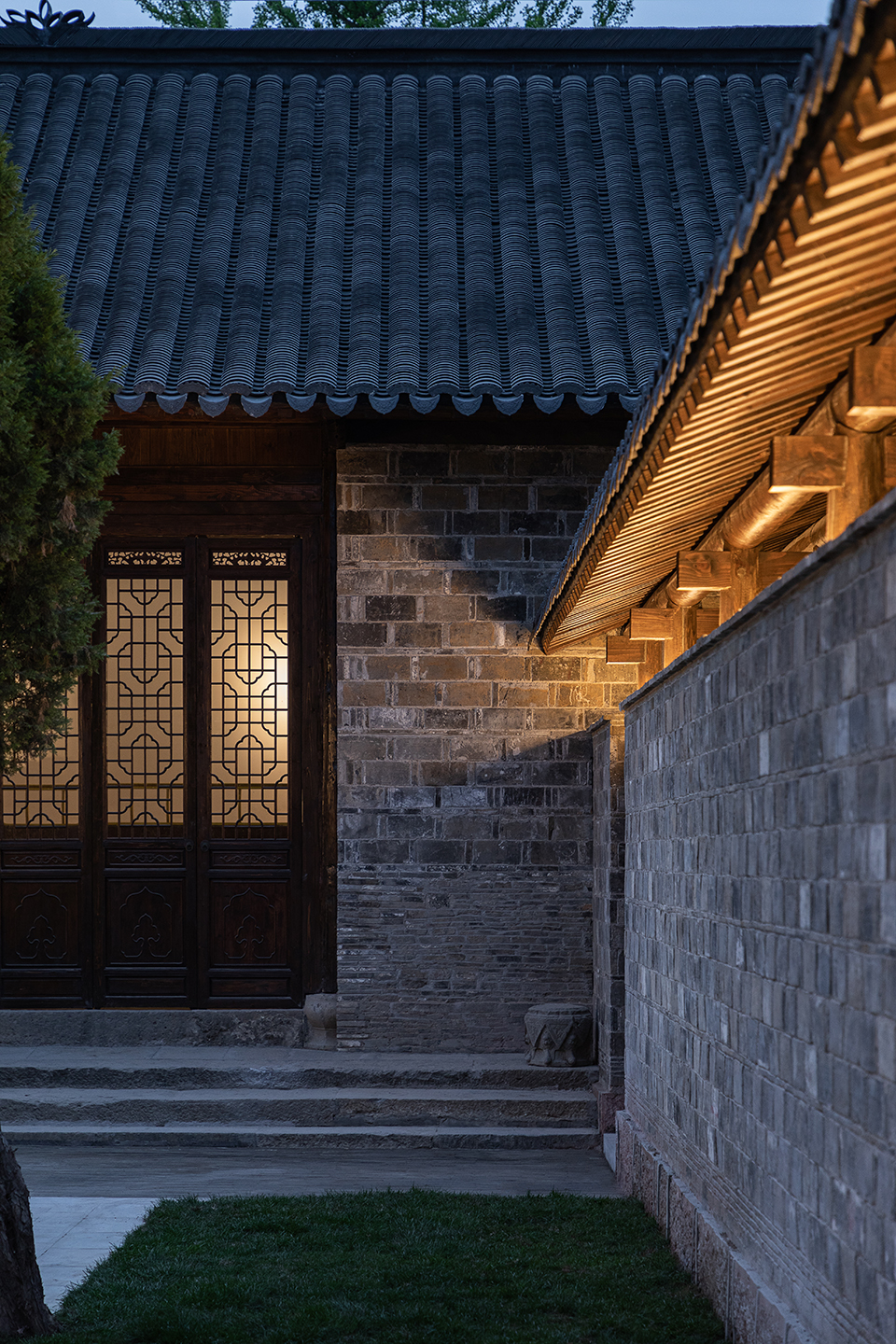 Two examples of renovation of the ancestral hall in Cangkou Village ...