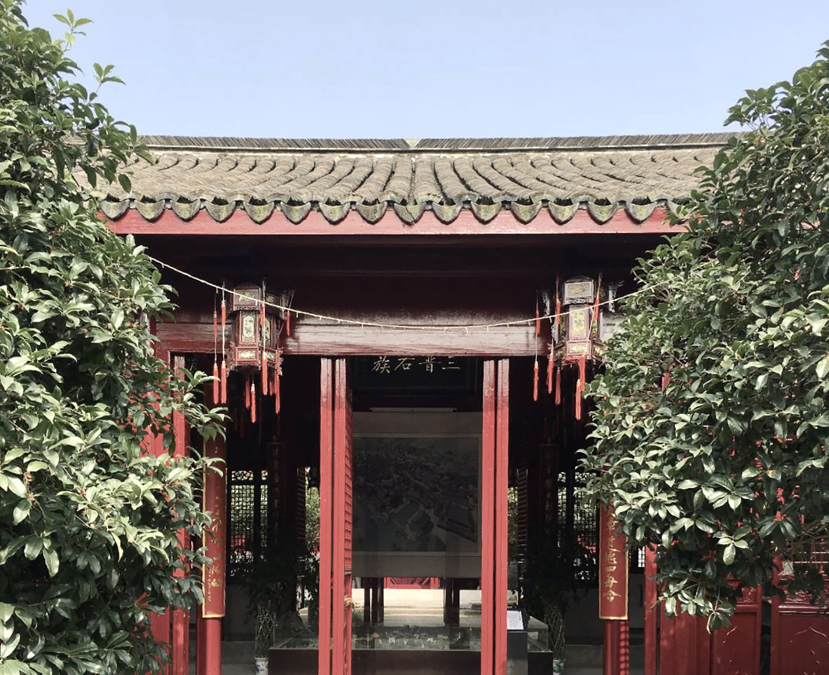 Two examples of renovation of the ancestral hall in Cangkou Village ...