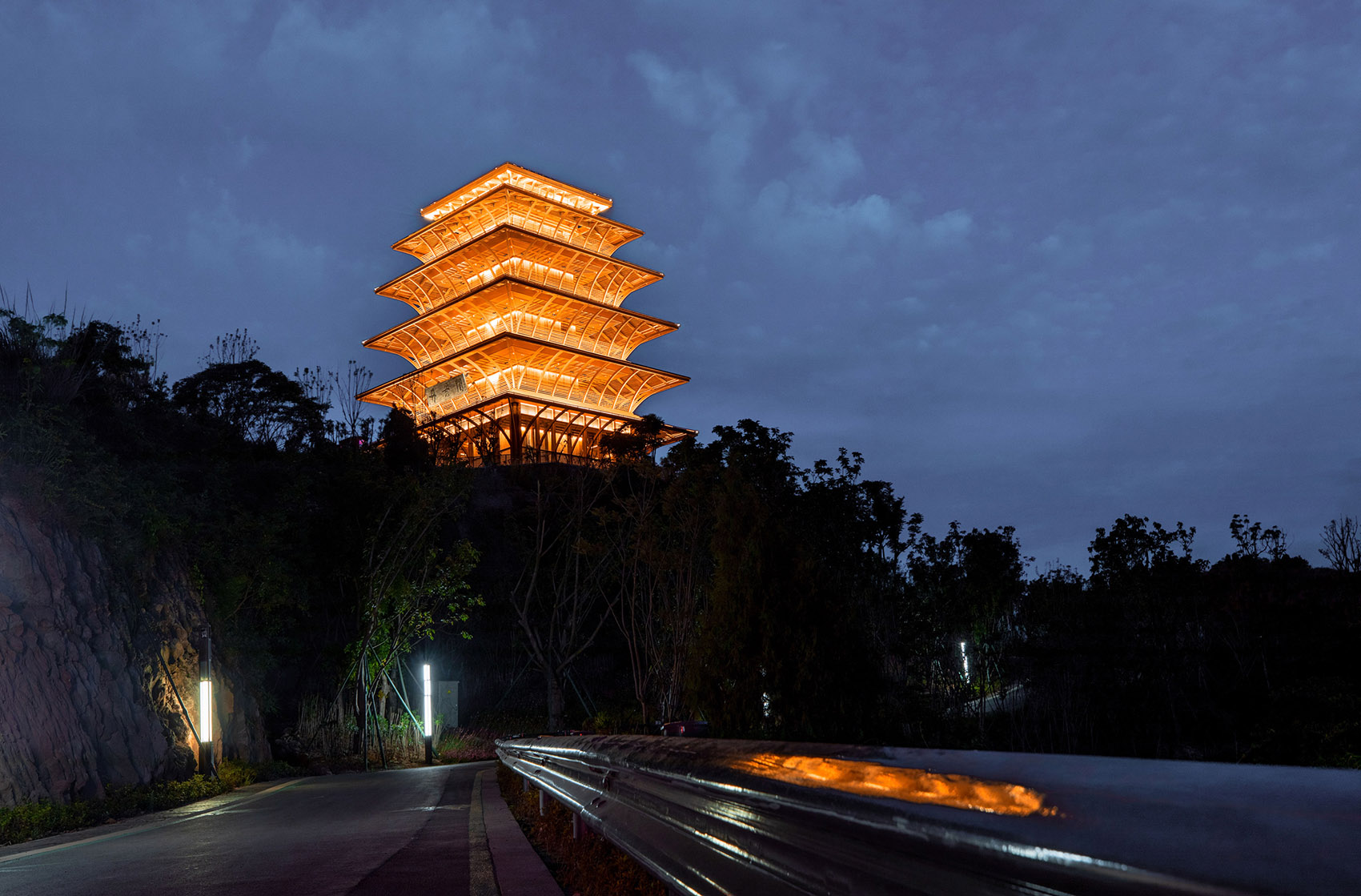 Danjing Pavilion of Longquan Mountain Urban Forest Park by Chengdu ...