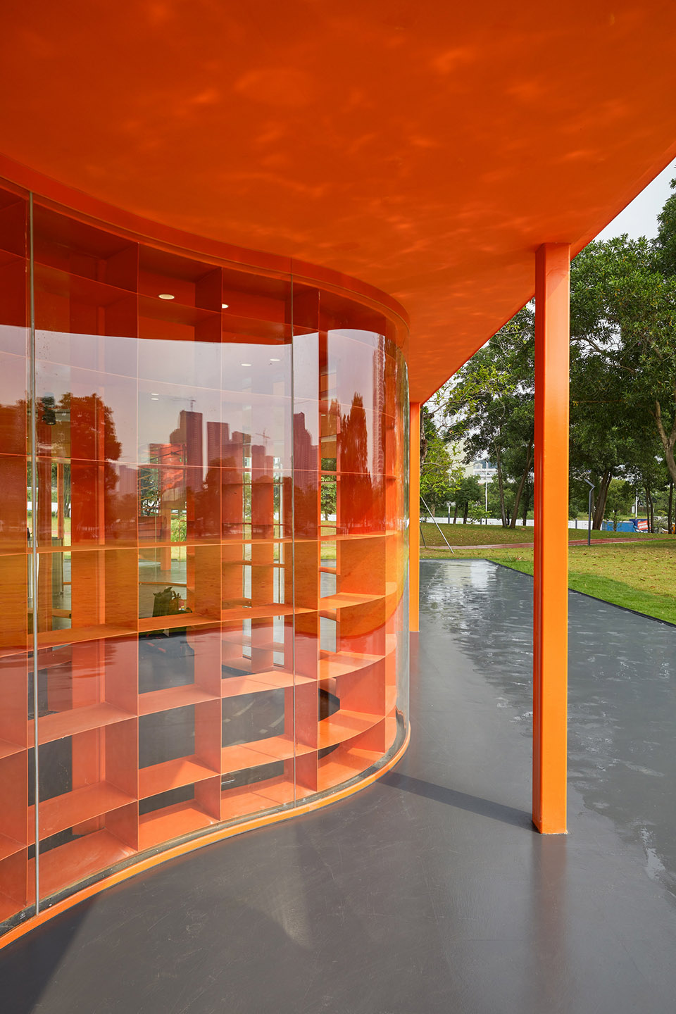 The Great Lawn City Library Of Central Park Of Pingshan by CM Design + 0321STUDIO - 谷德设计网