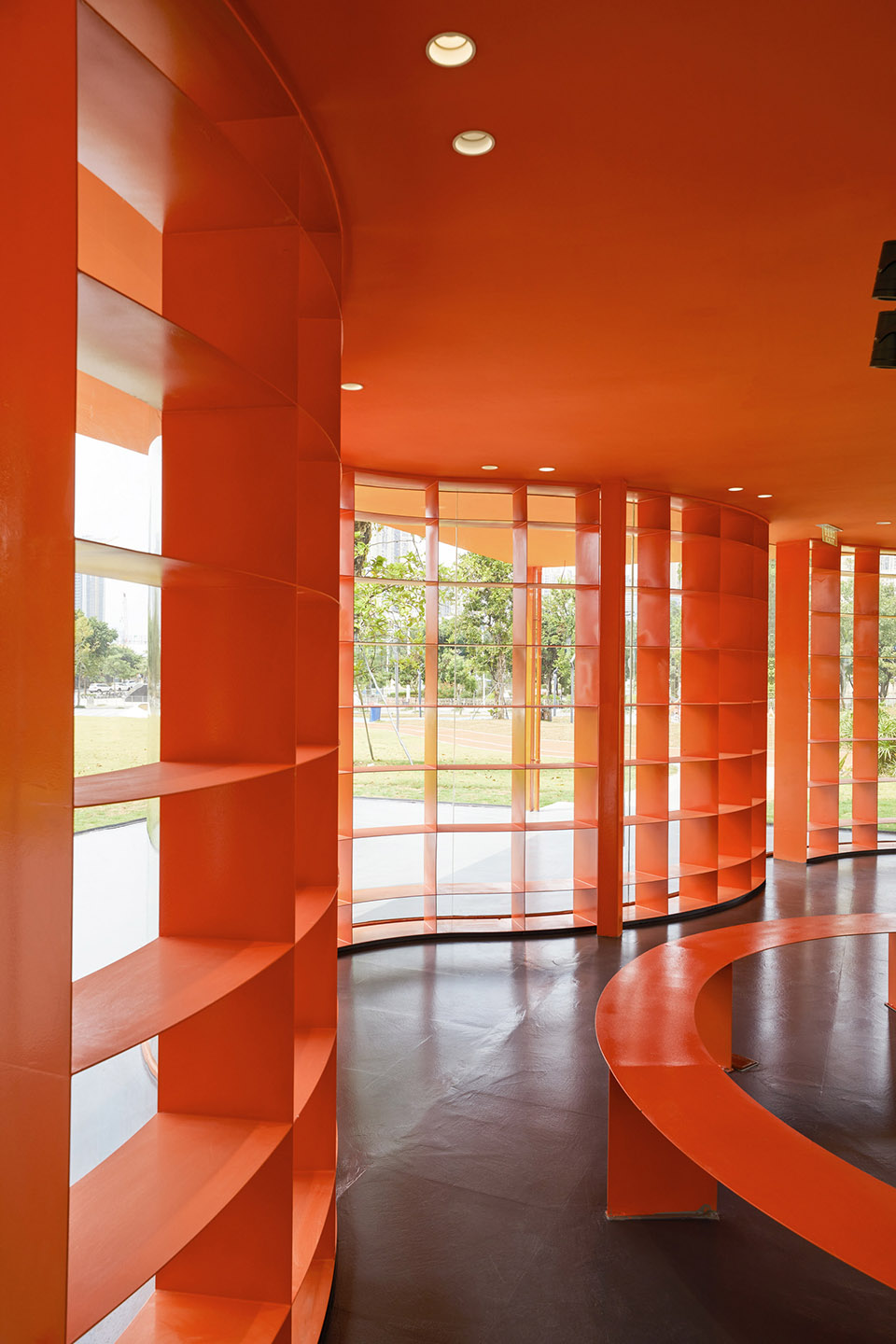 The Great Lawn City Library Of Central Park Of Pingshan by CM Design ...