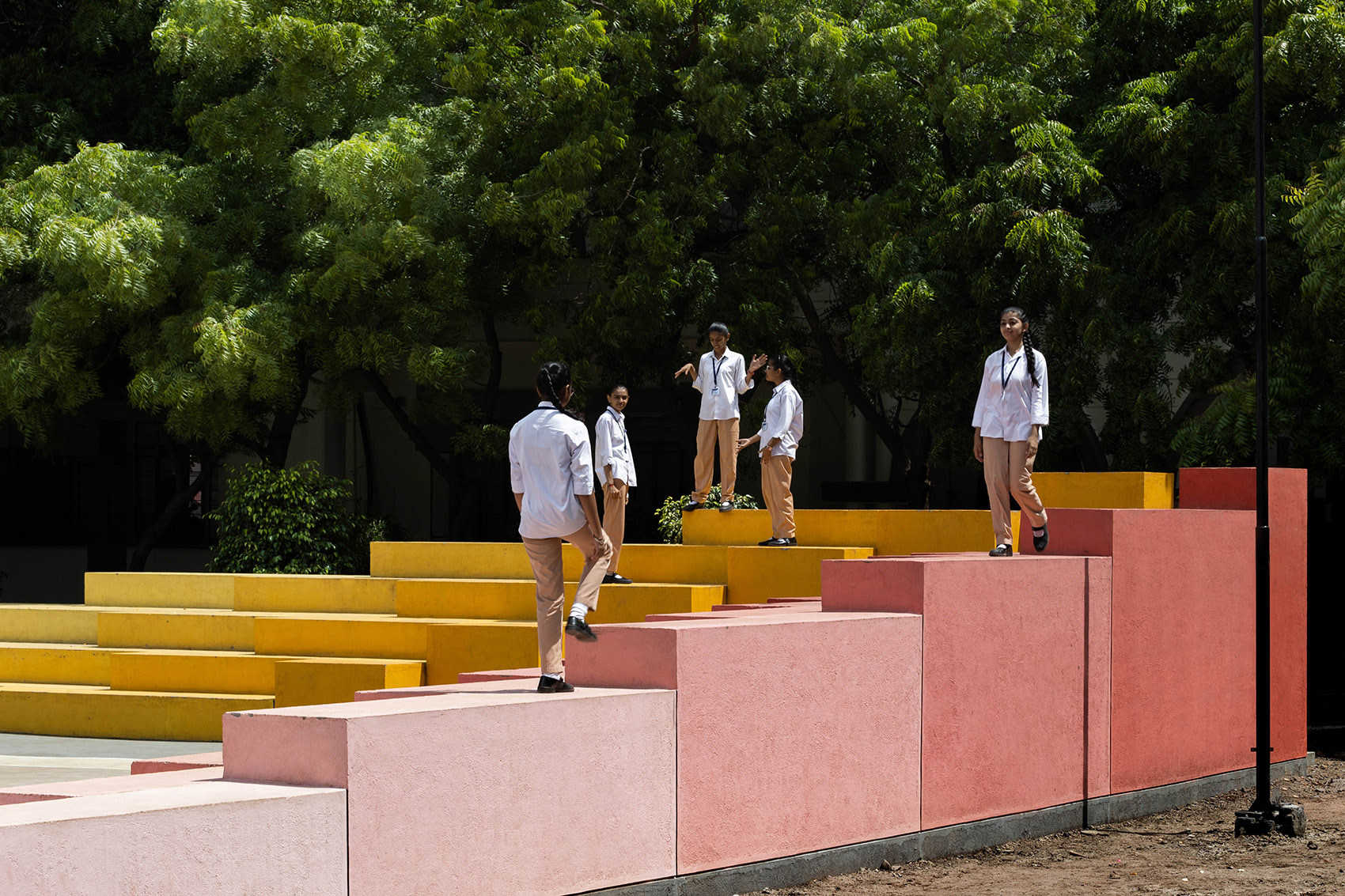 Multipurpose Court at St. Mary’s School by playball studio - 谷德设计网