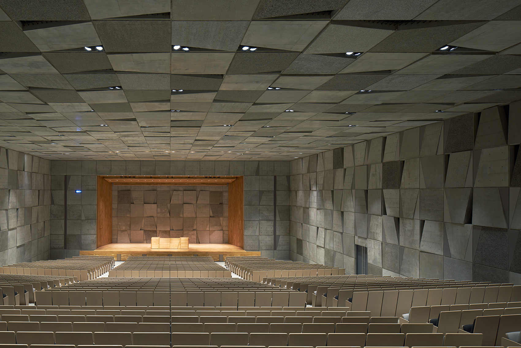 Waseda University Senior High School Auditorium by Nikken Sekkei Ltd ...