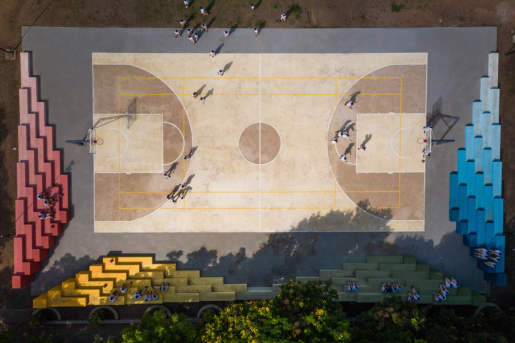 Multipurpose Court at St. Mary’s School by playball studio - 谷德设计网