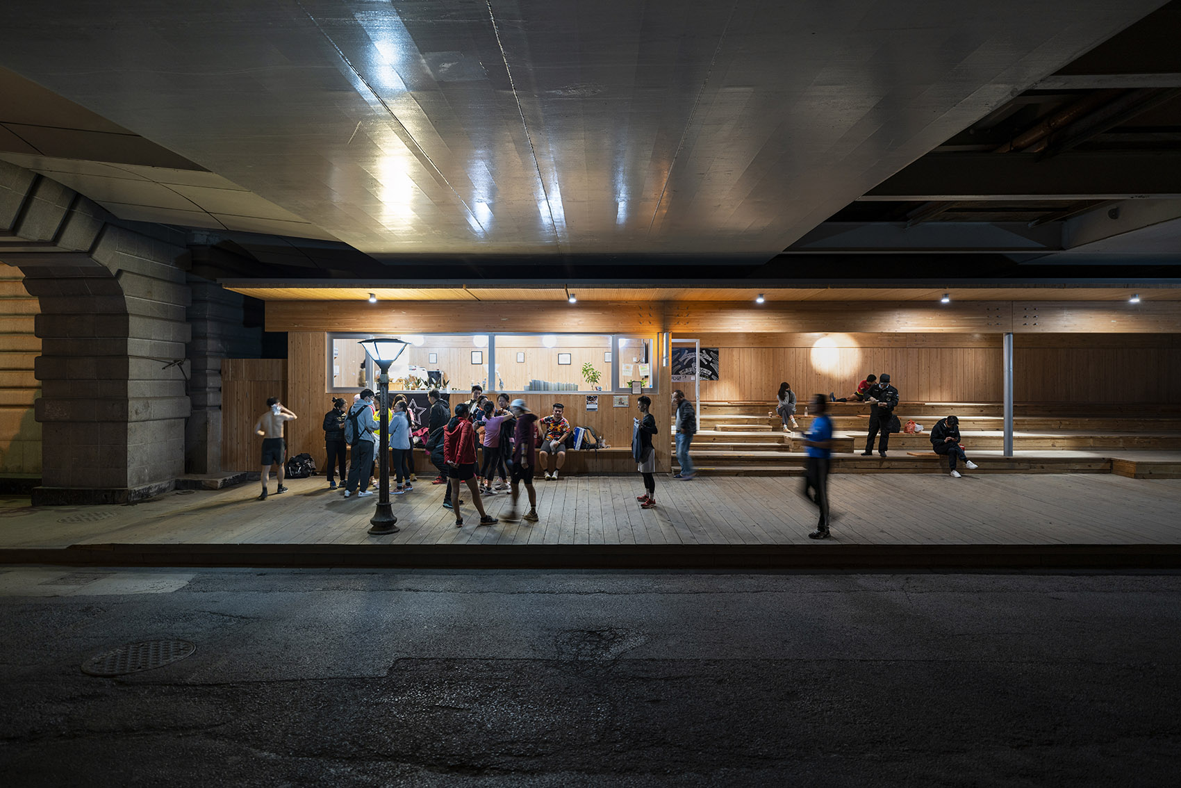 Service Station Under Wuning Road Bridge, Suzhou Creek, Shanghai by ...