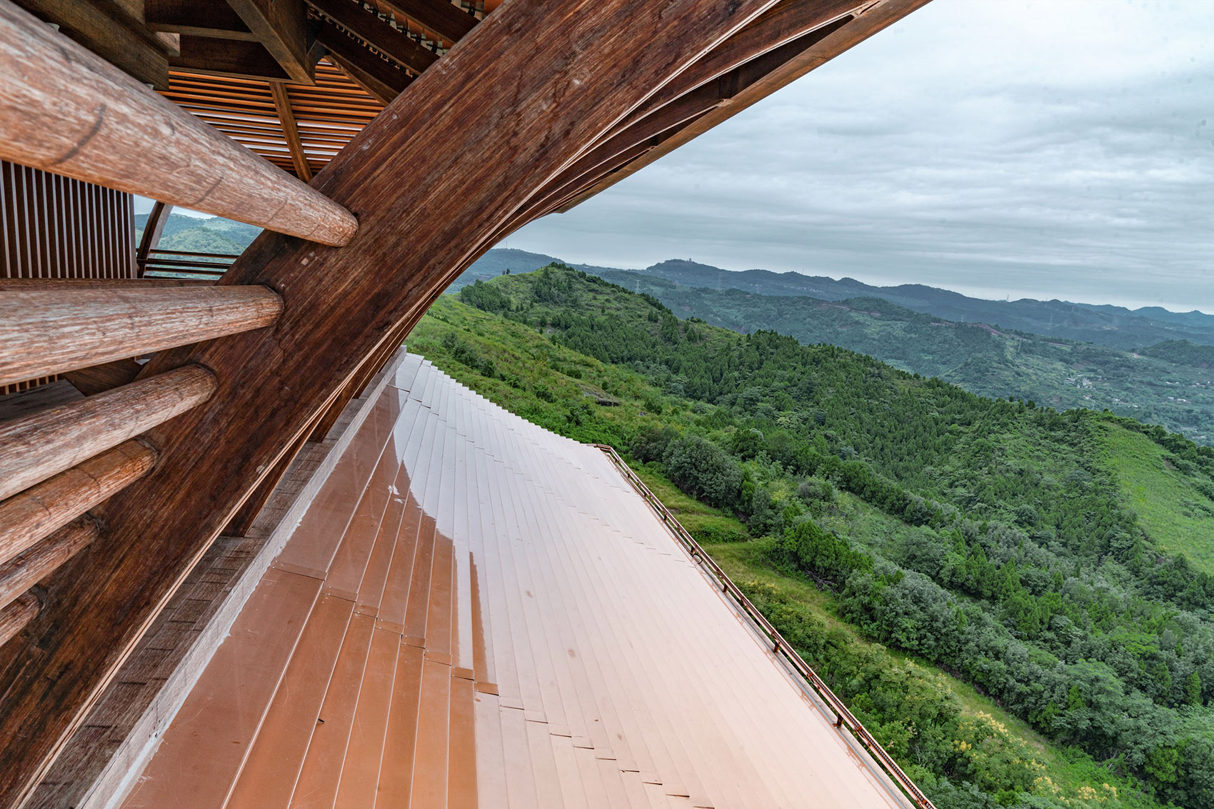 Danjing Pavilion of Longquan Mountain Urban Forest Park by Chengdu ...