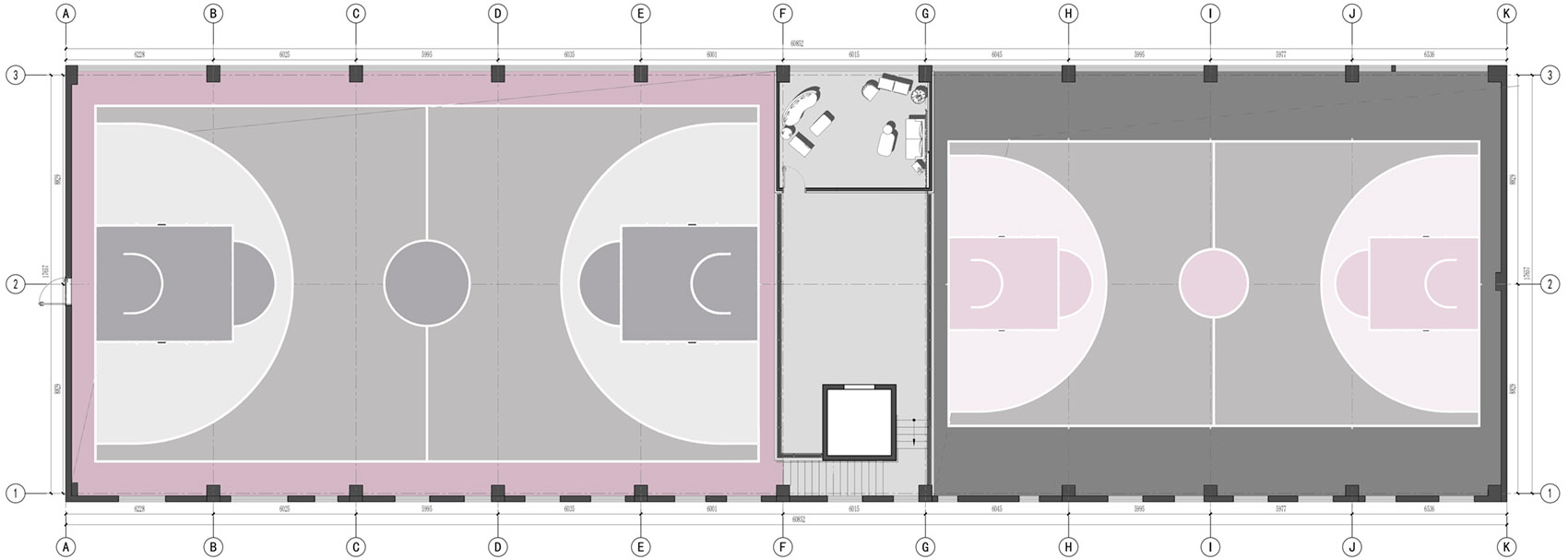 Elmtsports Basketball Hall by Parallect Design - 谷德设计网
