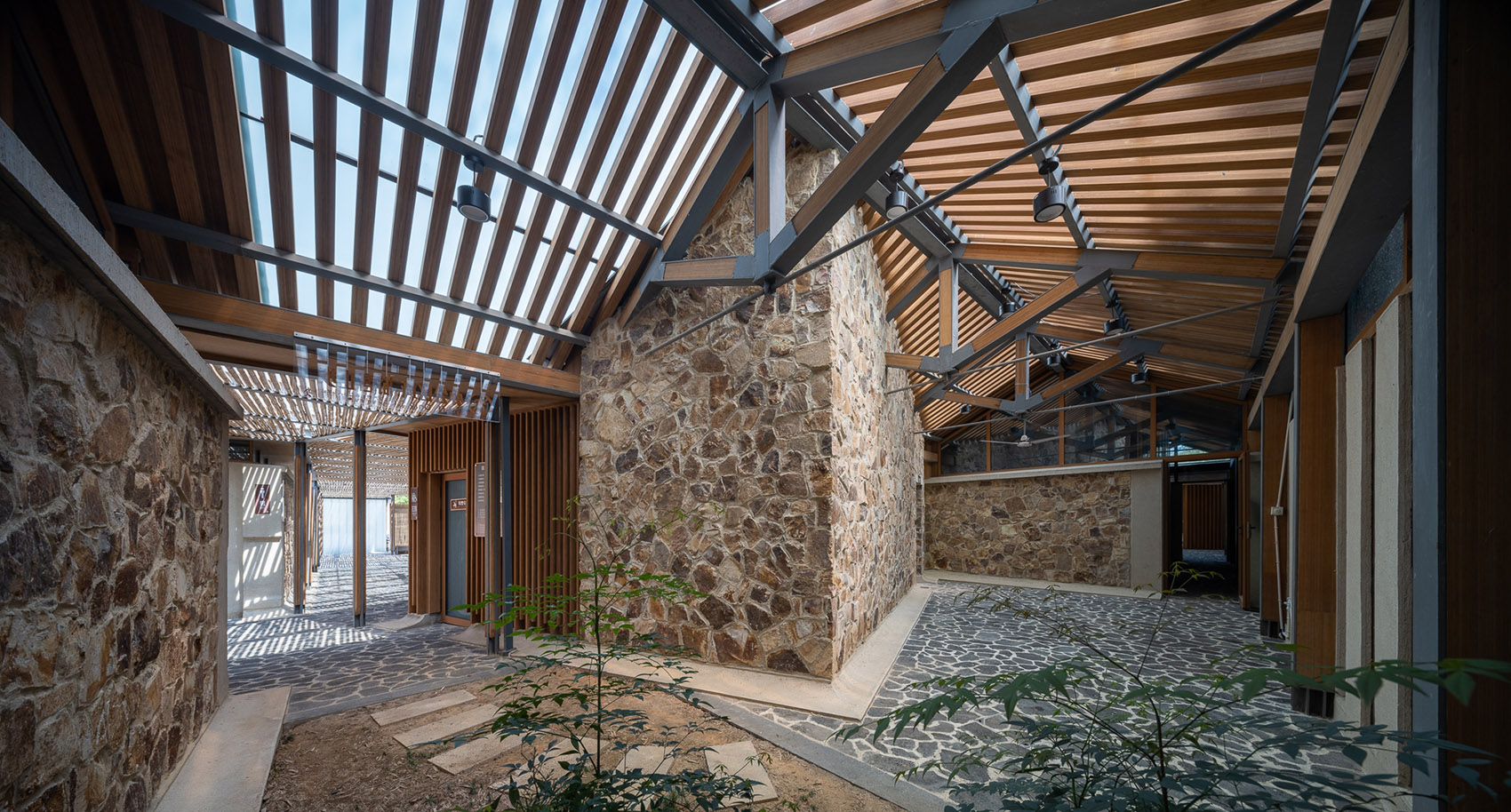 Tourist service station of Tangshan Ape Man Cave by Architectural ...